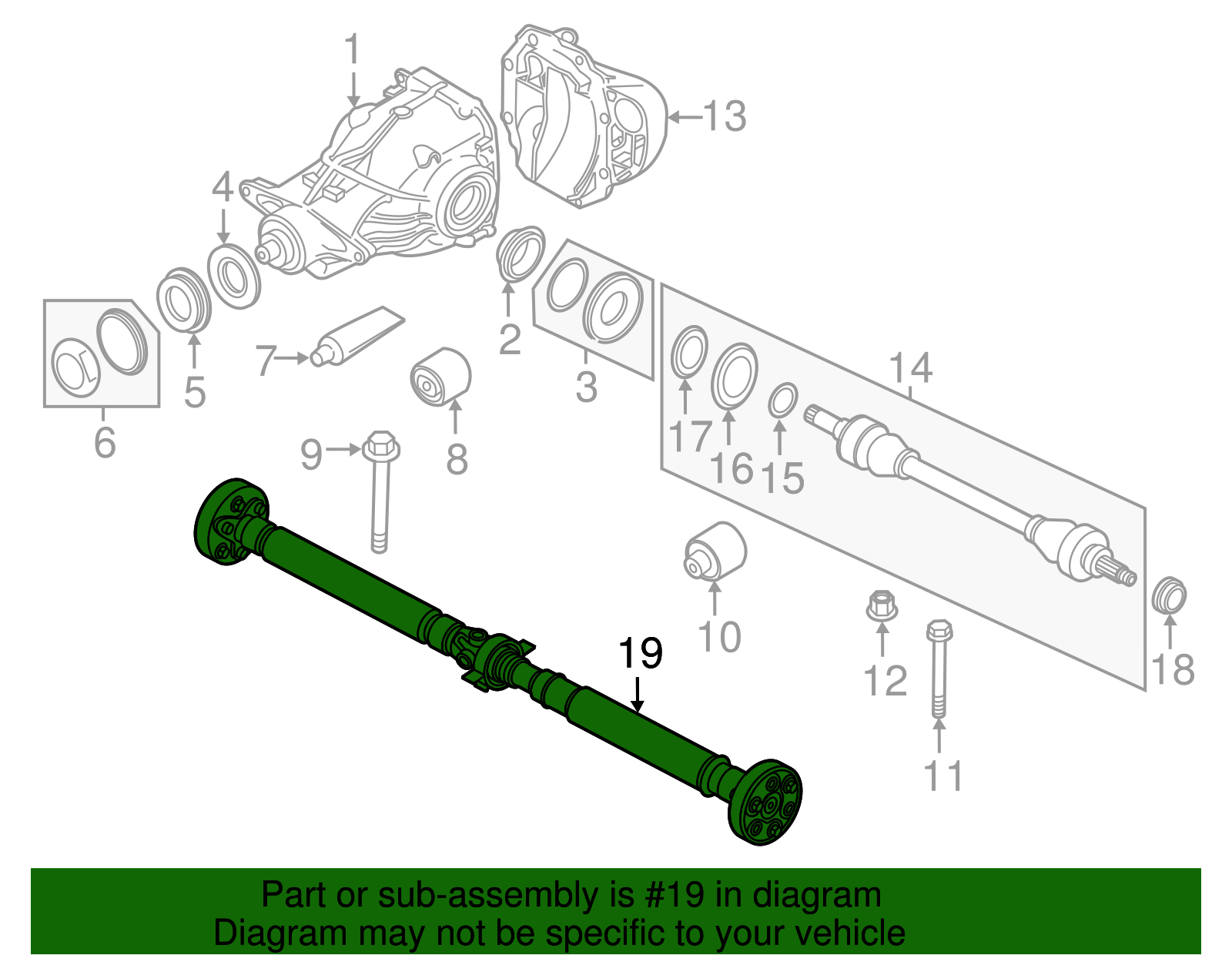 26-10-8-674-202 - Drive Shaft Assembly - 2011-2019 BMW | BMW Parts Exchange