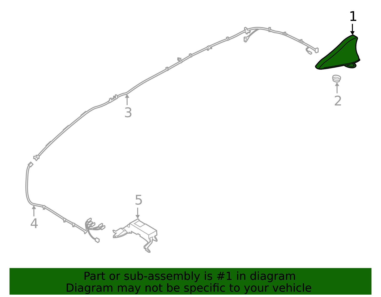 Hyundai - 96210-J3000-MZH - Antenna - 2019-2021 Hyundai Veloster | OEM ...