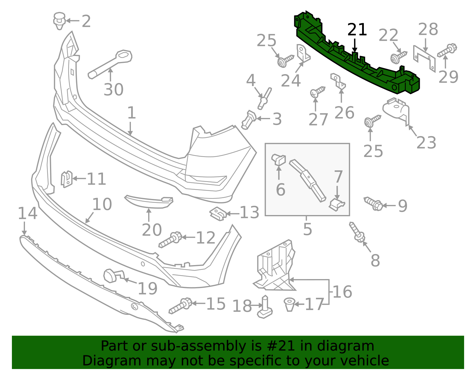 2016-2021 Hyundai Tucson Impact Bar 86631-D3100 | QuirkParts