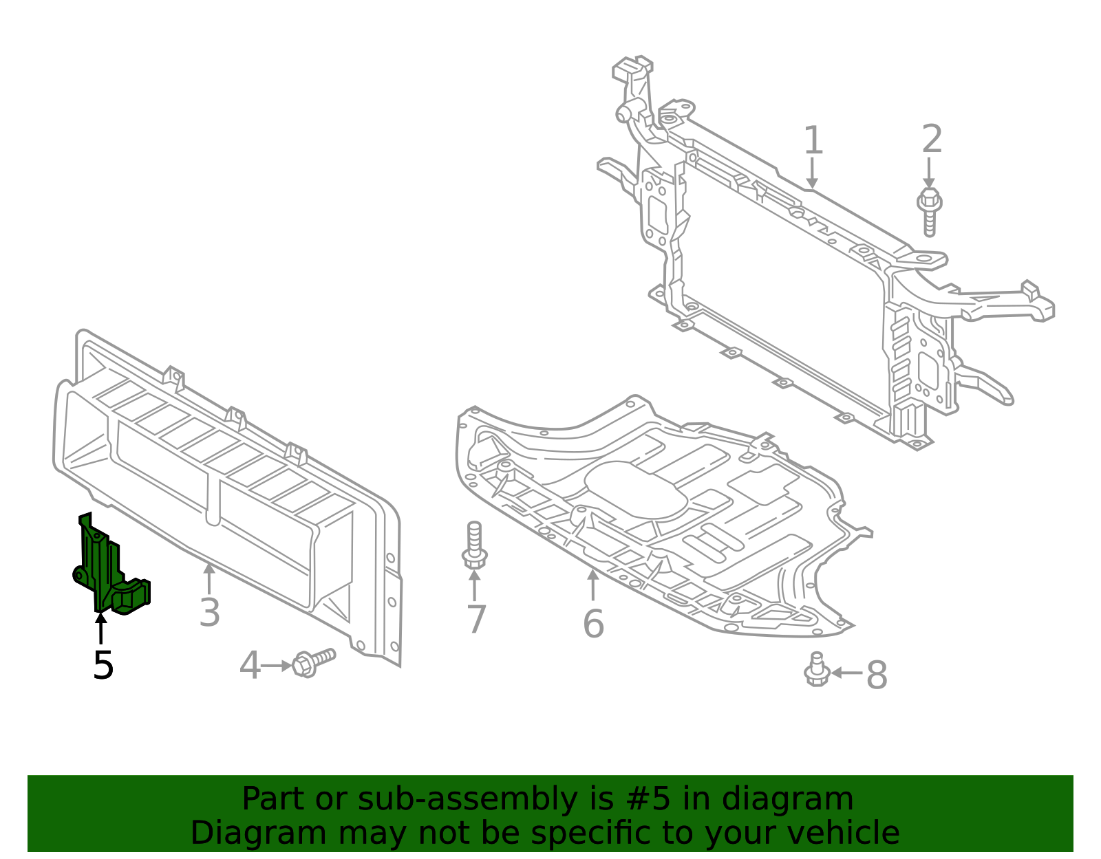 Hyundai - 29135-J9200 - Air Deflector - 2018-2021 Hyundai Kona | OEM ...