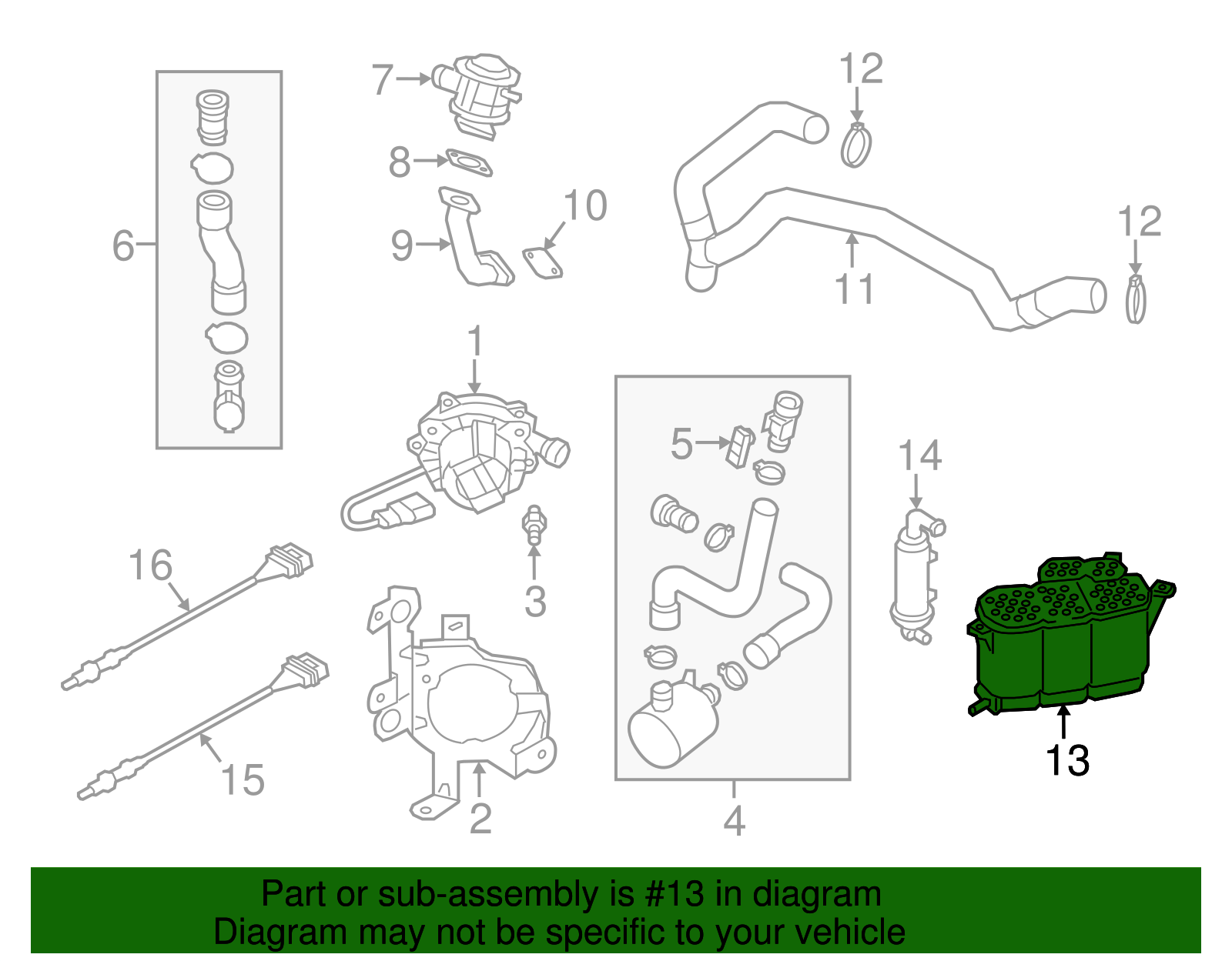 4H0-201-801-A - Vapor Canister 2011-2020 Audi | Audi OEM Parts