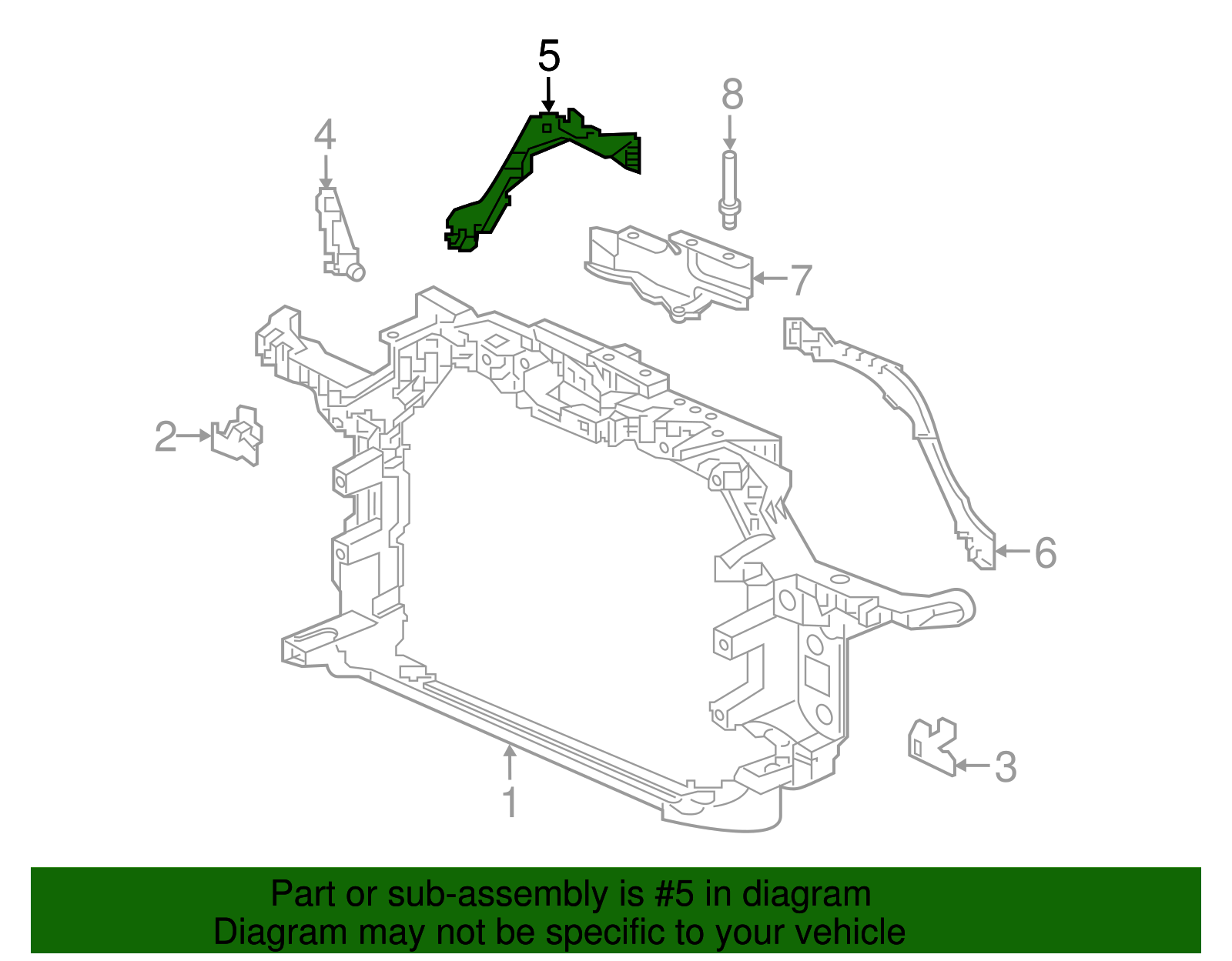 71413-TLA-A01 - Upper Support 2017-2022 Honda CR-V | Honda Parts Online