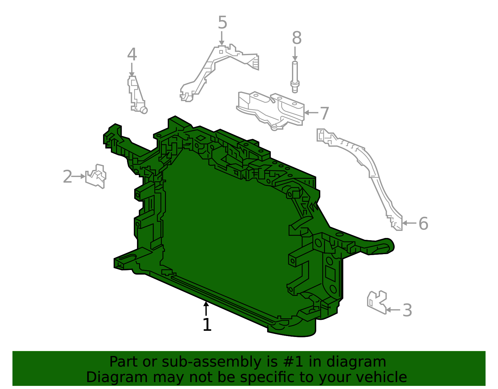2020-2022 Honda CR-V Bulkhead Assembly Front 71411-TLA-A81 | Honda ...