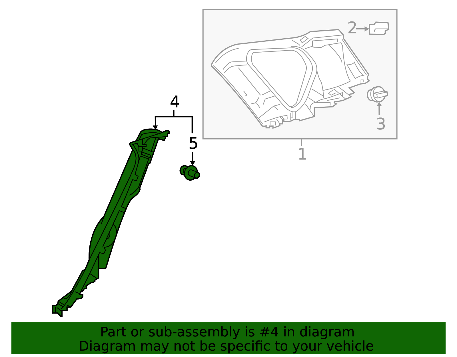 Interior Quarter Panel Trim Panel 62551-12271-C0 | Toyota Parts Center