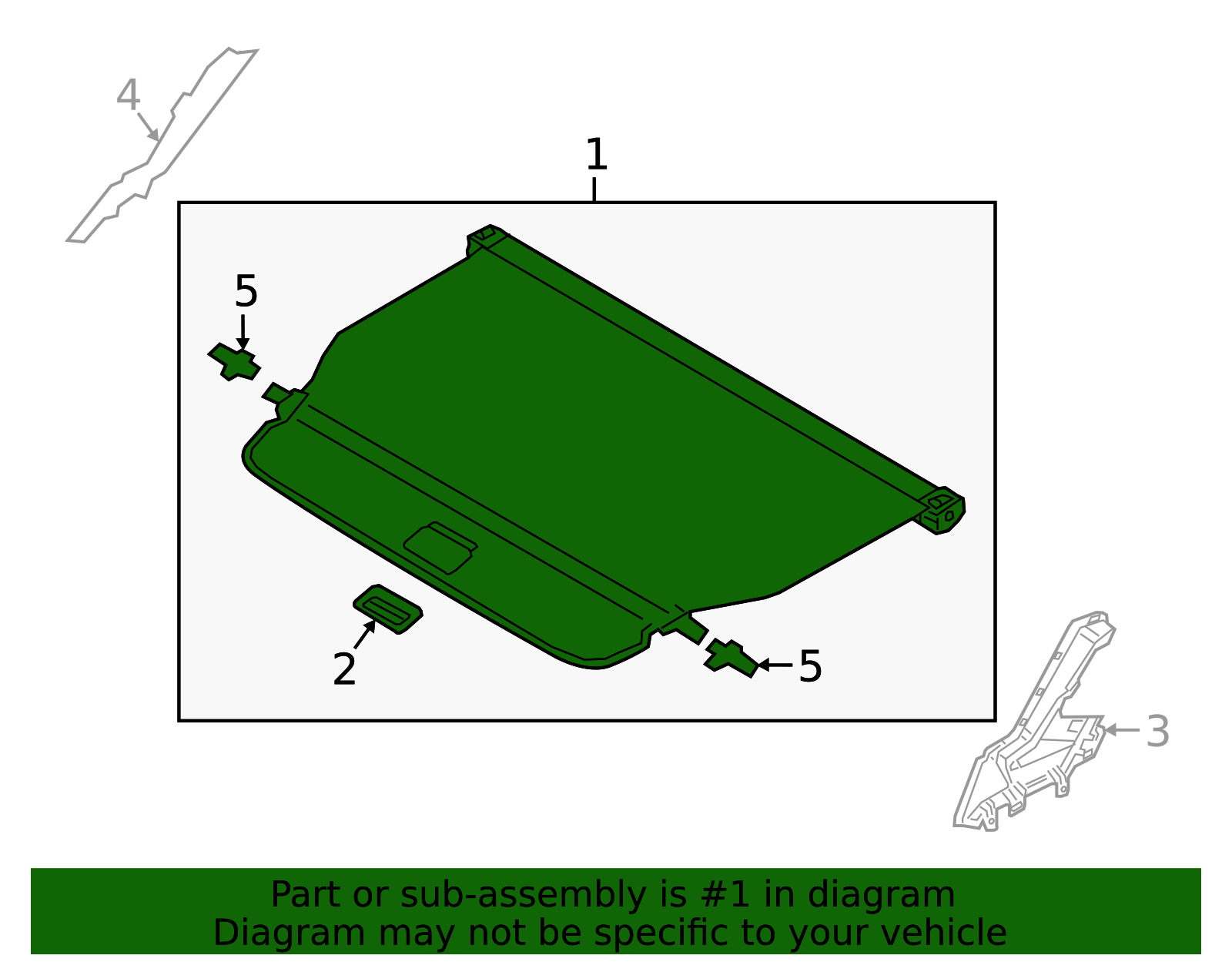 Luggage Compartment Cover - Charcoal 31462676 | Genuine Volvo ...