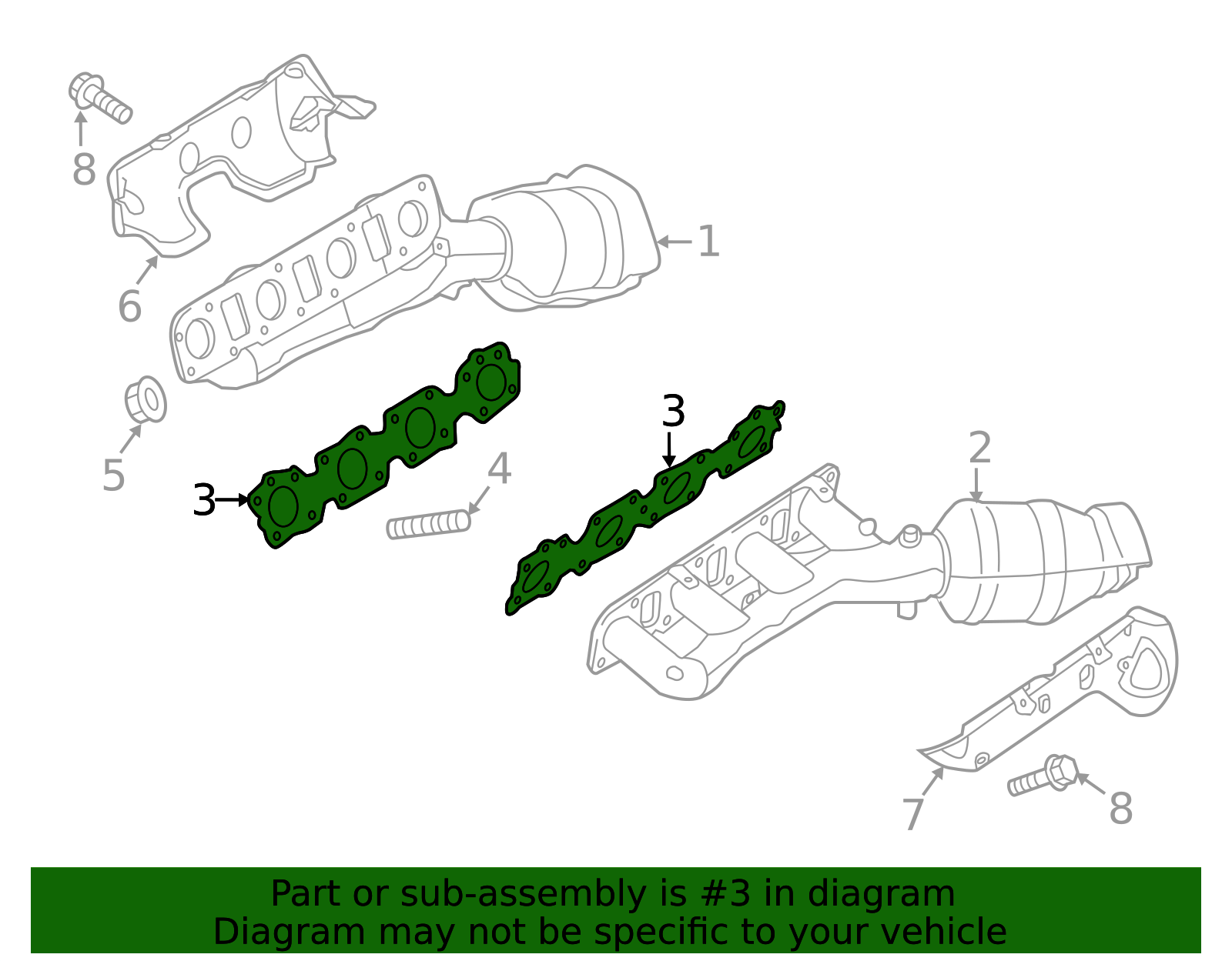 Exhaust Manifold Gasket 14036-EZ30A | AutoNationParts.com