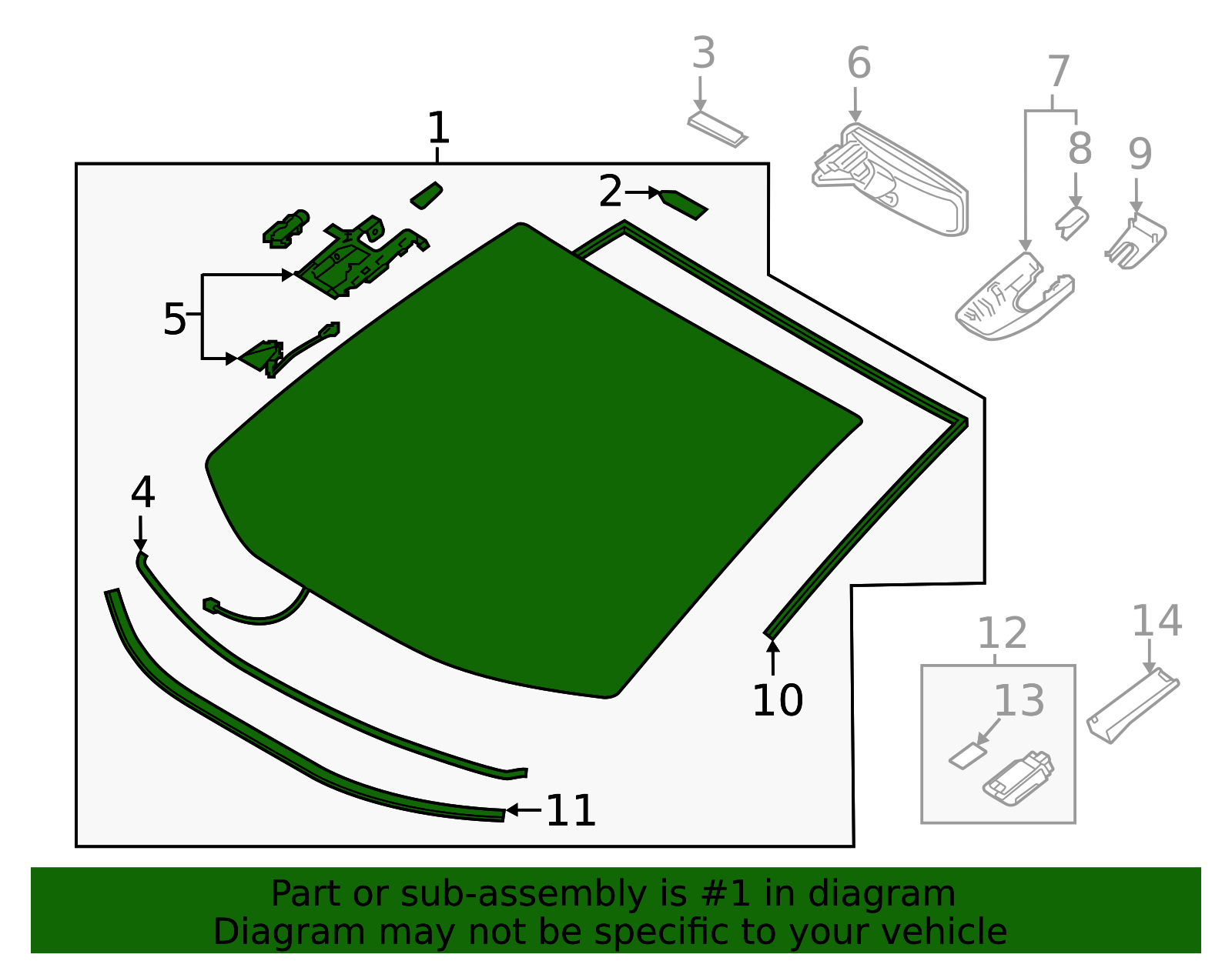 OEM 2023-2024 Toyota Windshield Part # 56101-0R860 | Modern Toyota Parts