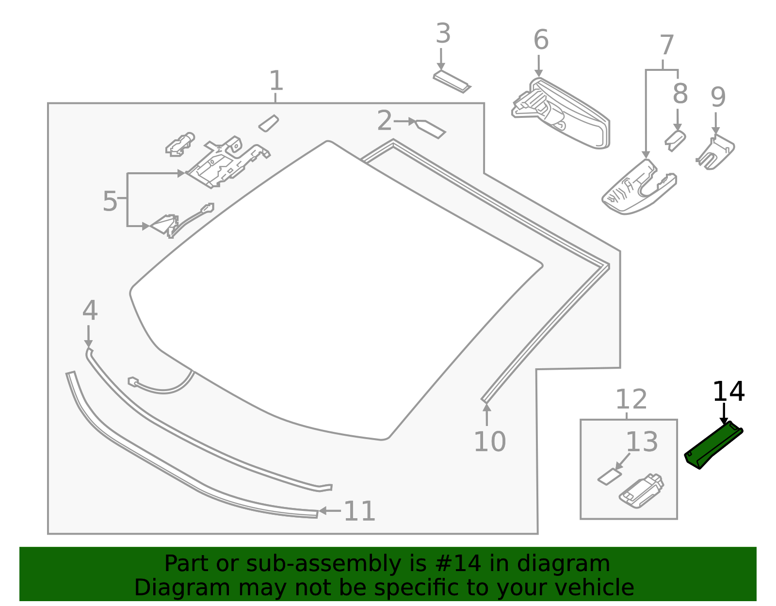 89943-42040 - Rain Sensor Cap - OEM Genuine Toyota Parts