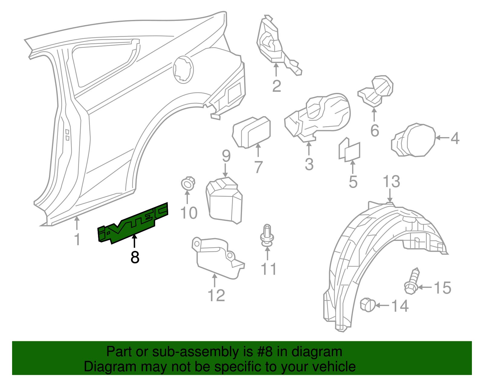 75773-TS9-A01ZB - 2012-2015 Honda Civic - Sticker R Side (Type Gg) (I ...