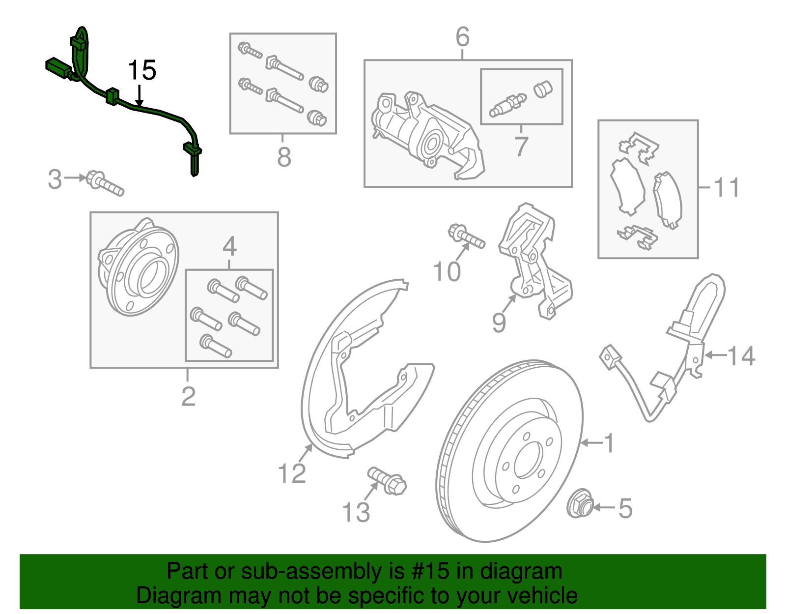 2015-2023 Ford Mustang Motorcraft™ ABS Sensor BRAB-406 | Ford OEM Parts ...