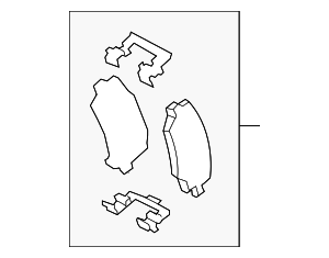 2021-2023 Ford Mustang | Kit - Brake Lining | MR3Z-2001-F | Walls' Ford ...
