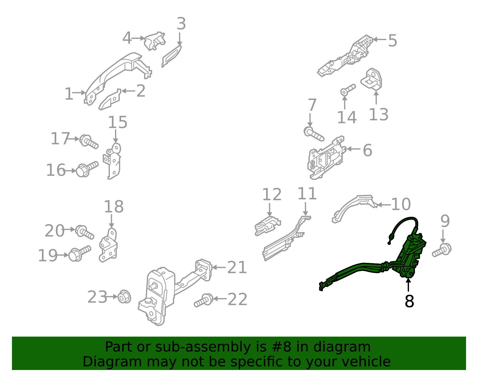 2016-2021 Hyundai Tucson Lock Assembly 81420-D3000 | OEM Parts Online