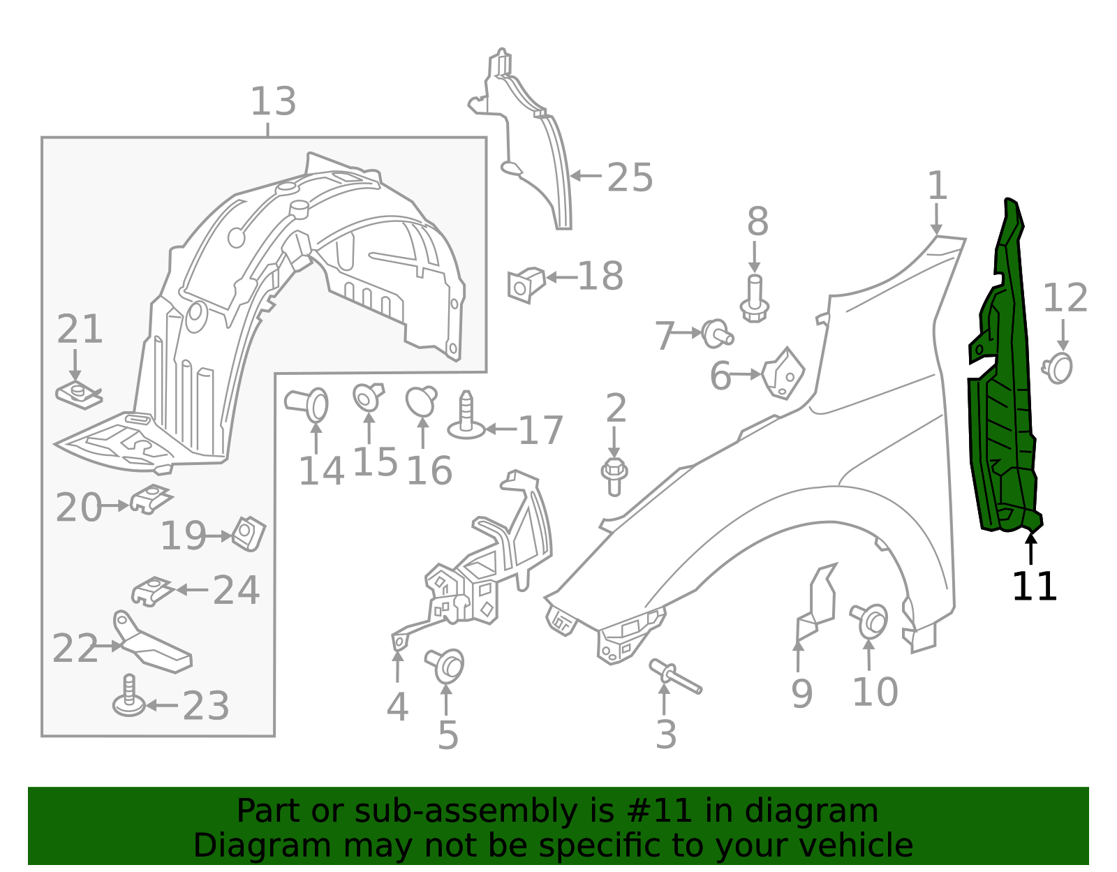 74105-TGG-A00 - Rear Seal 2017-2019 Honda Civic | Honda Parts Online