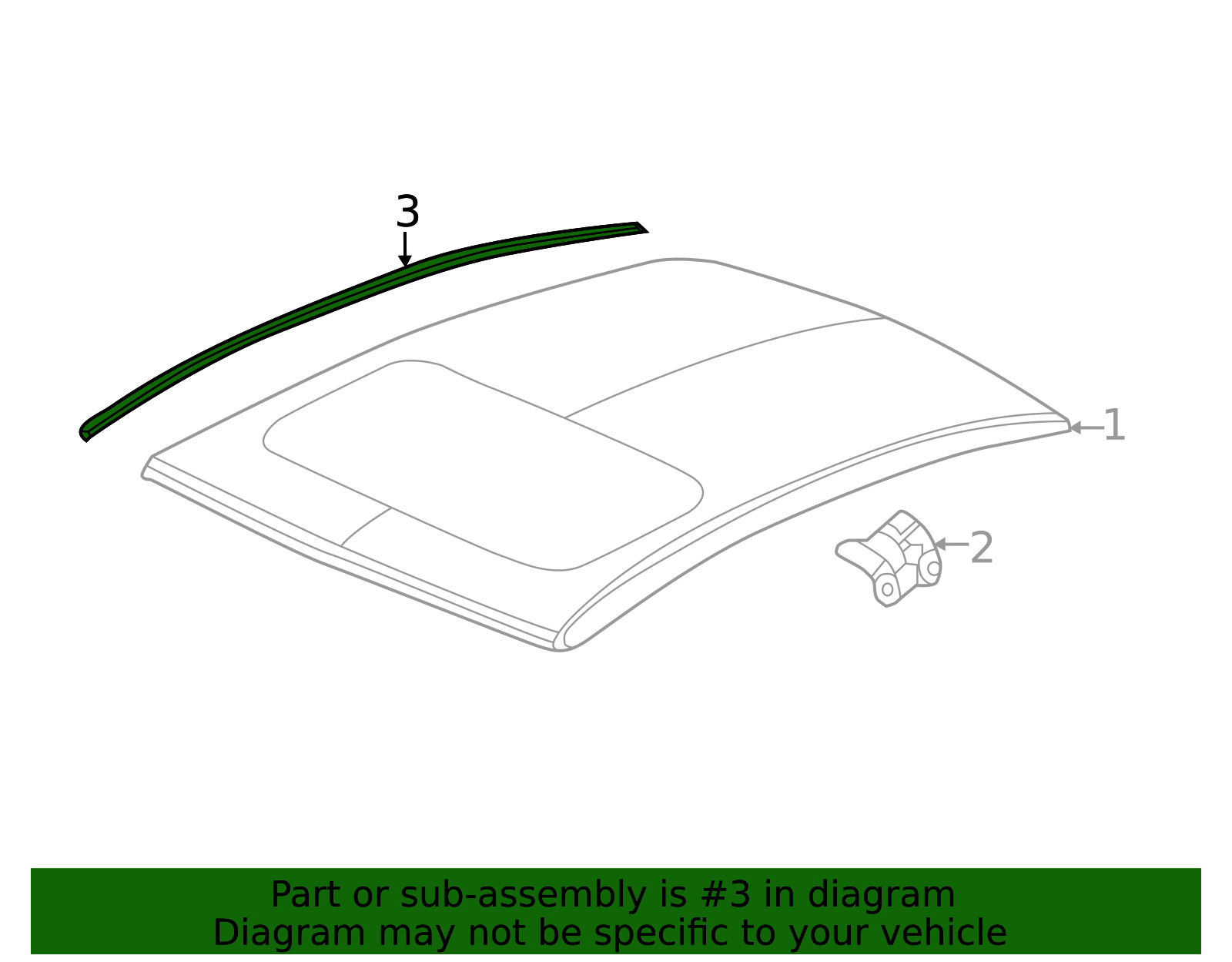74316-TR0-A12 - Molding Assembly L Roof - 2012-2015 Honda Civic | Honda ...