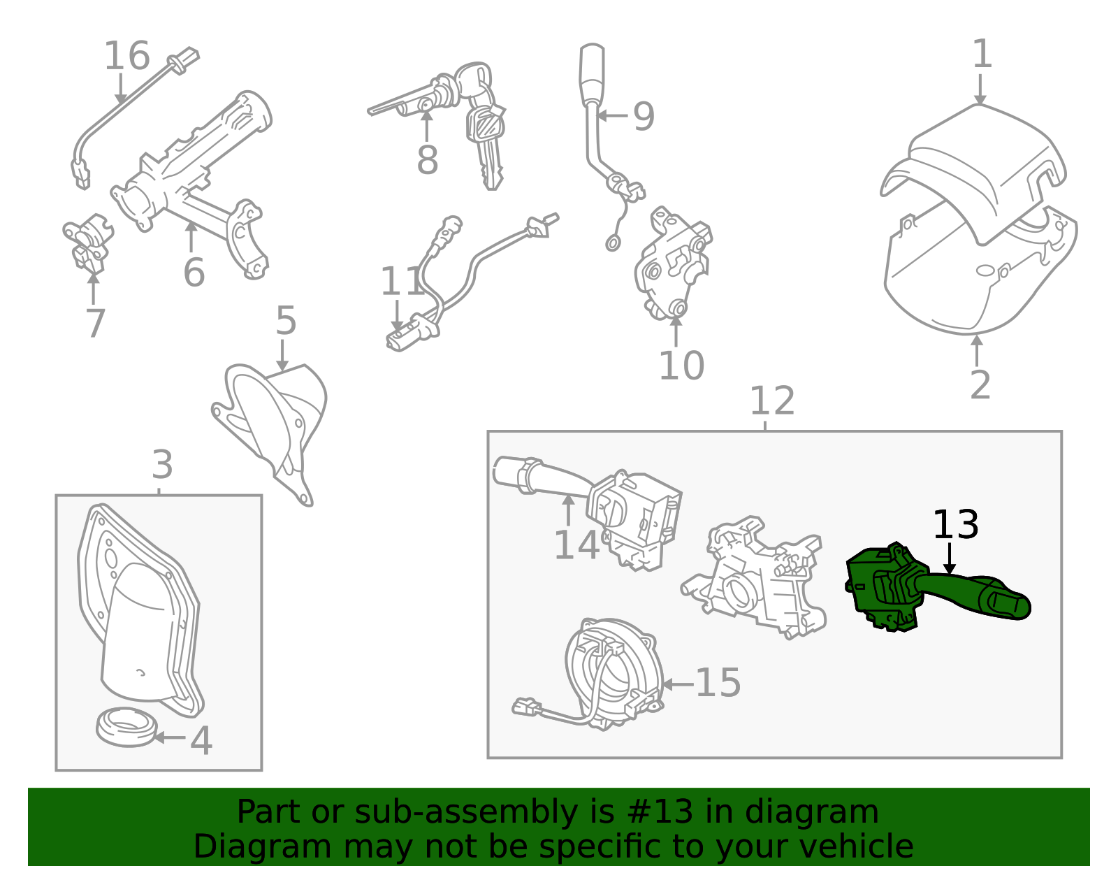 2001-2007 Toyota Sequoia Headlamp Switch 84140-0C030 | MotorMotor