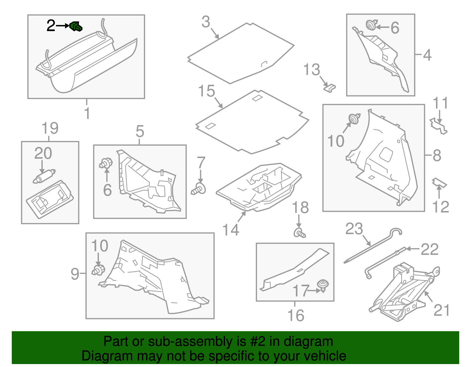 2014-2024 Nissan Cargo Cover Hook 79916-D1000 | GetOEMParts.com