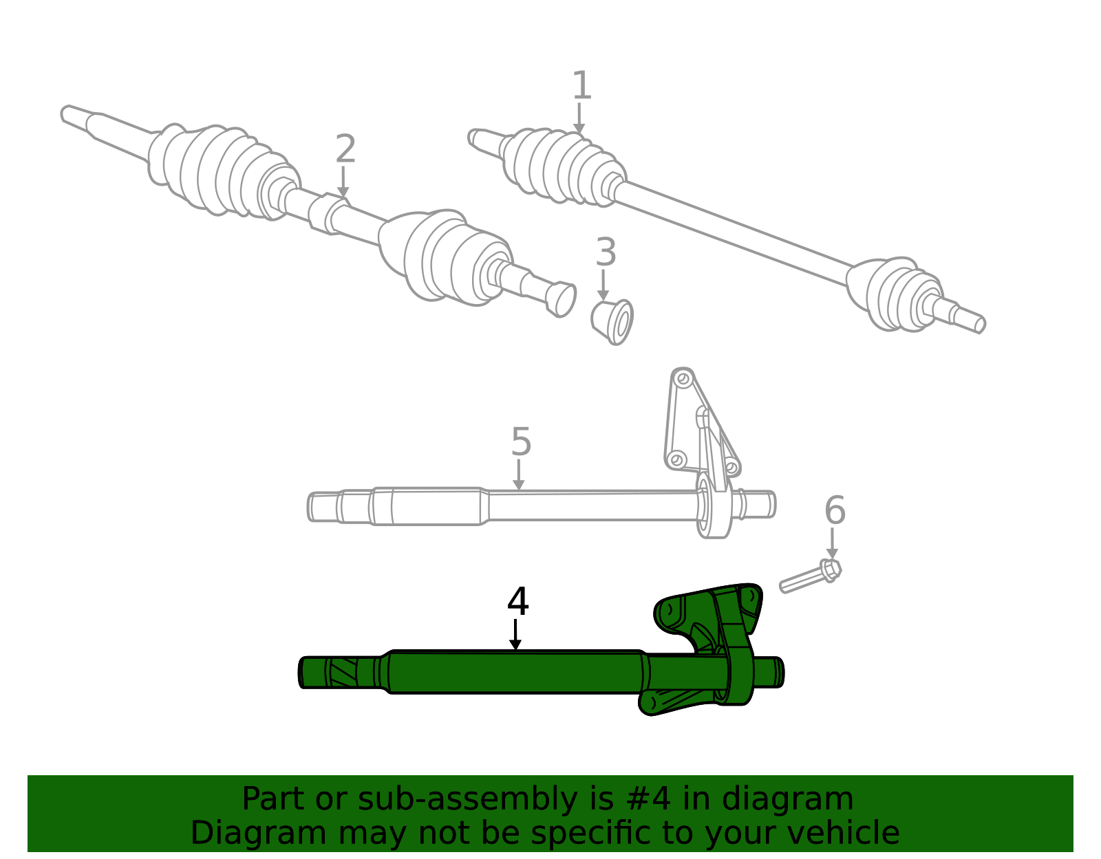 2011-2014 Mopar Intermediate Shaft 52123578AA | Mopar Parts Canada