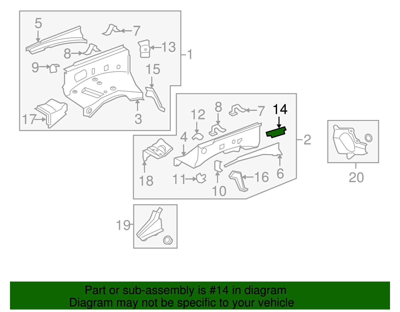 53716-60040 - Extension - 2008-2011 2013-2020 Toyota Land Cruiser ...