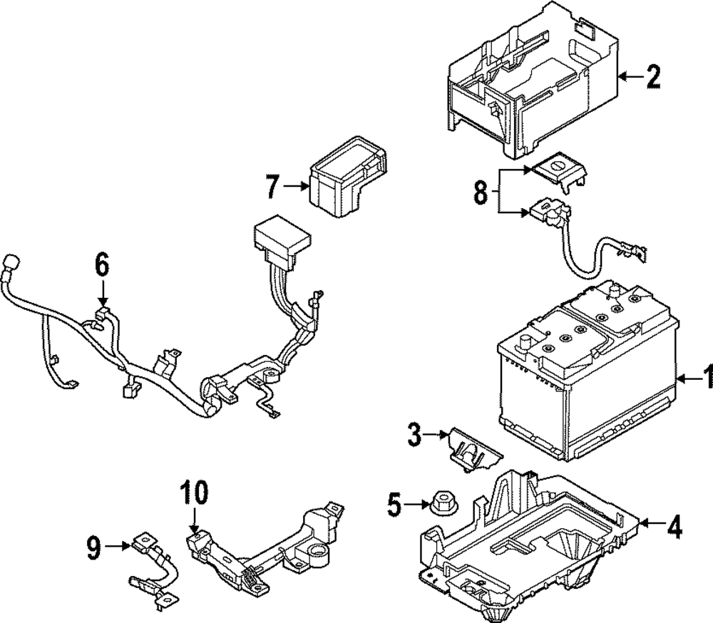 91850-DW410 - Battery Cable 2023-2025 Kia Sportage | Kia.Parts Store