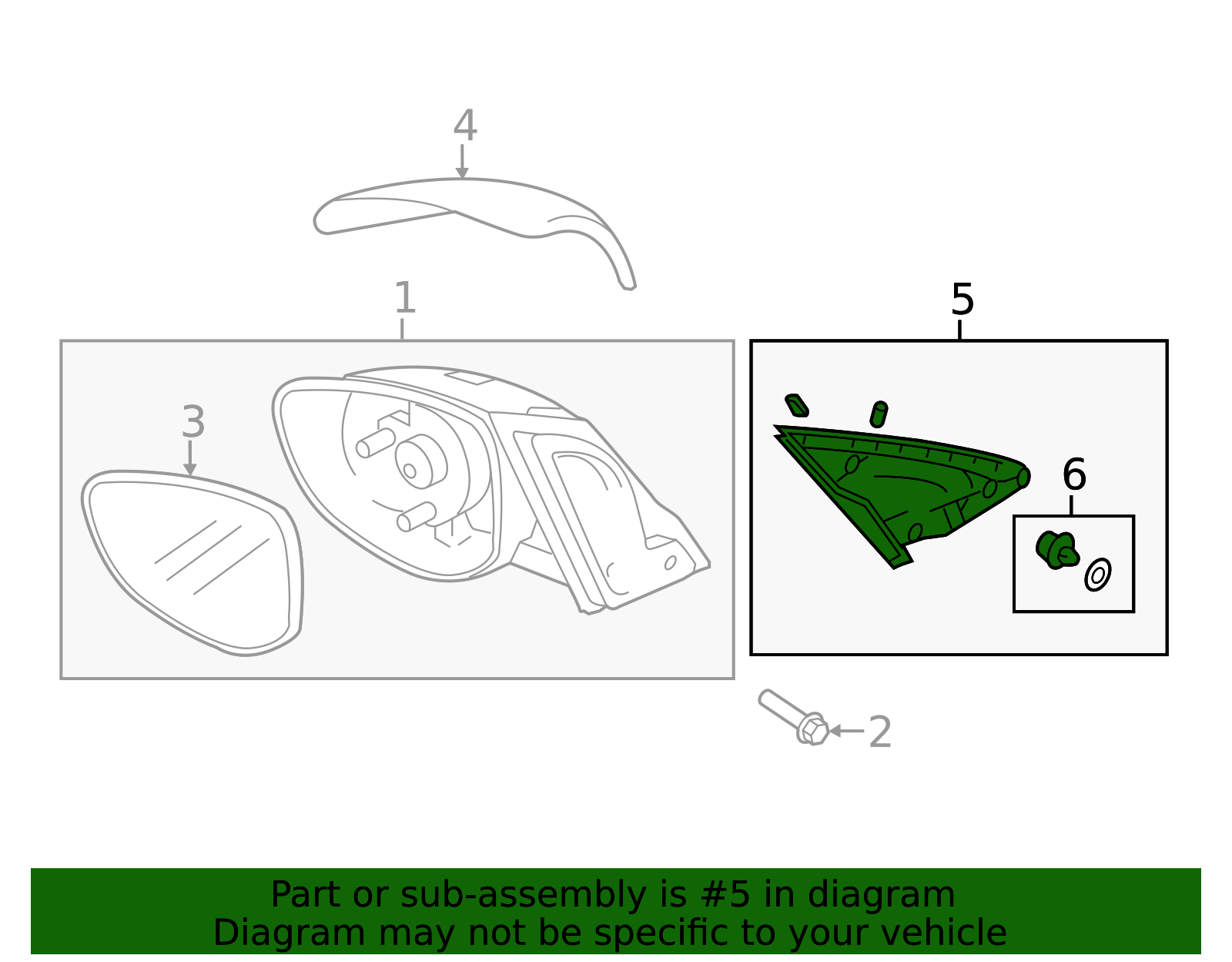 D651-69-16YC - Sail Panel 2011-2014 Mazda 2 | MazdaParts.US Store