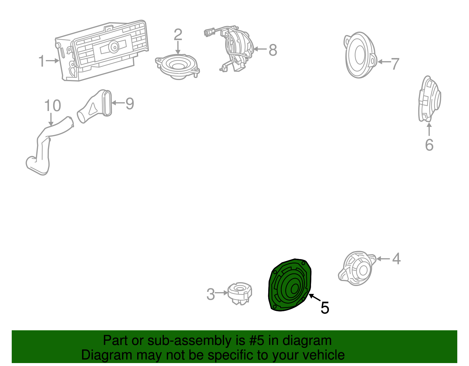 172-820-01-02 - Door Speaker 2012-2020 Mercedes-Benz | Mercedes-Benz ...