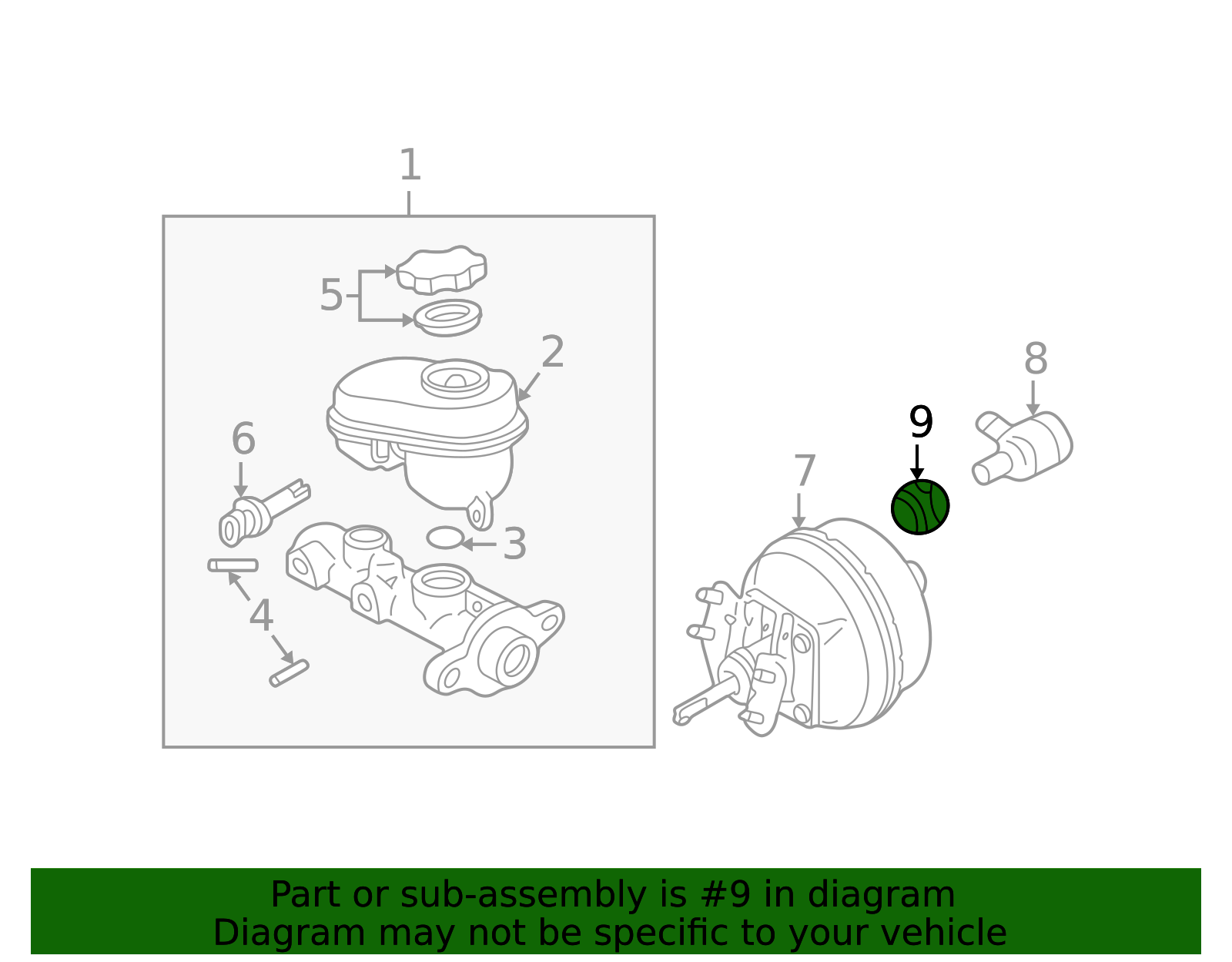 GM Parts | Power Brake Booster Grommet Part# 5461808 | GM Parts Store