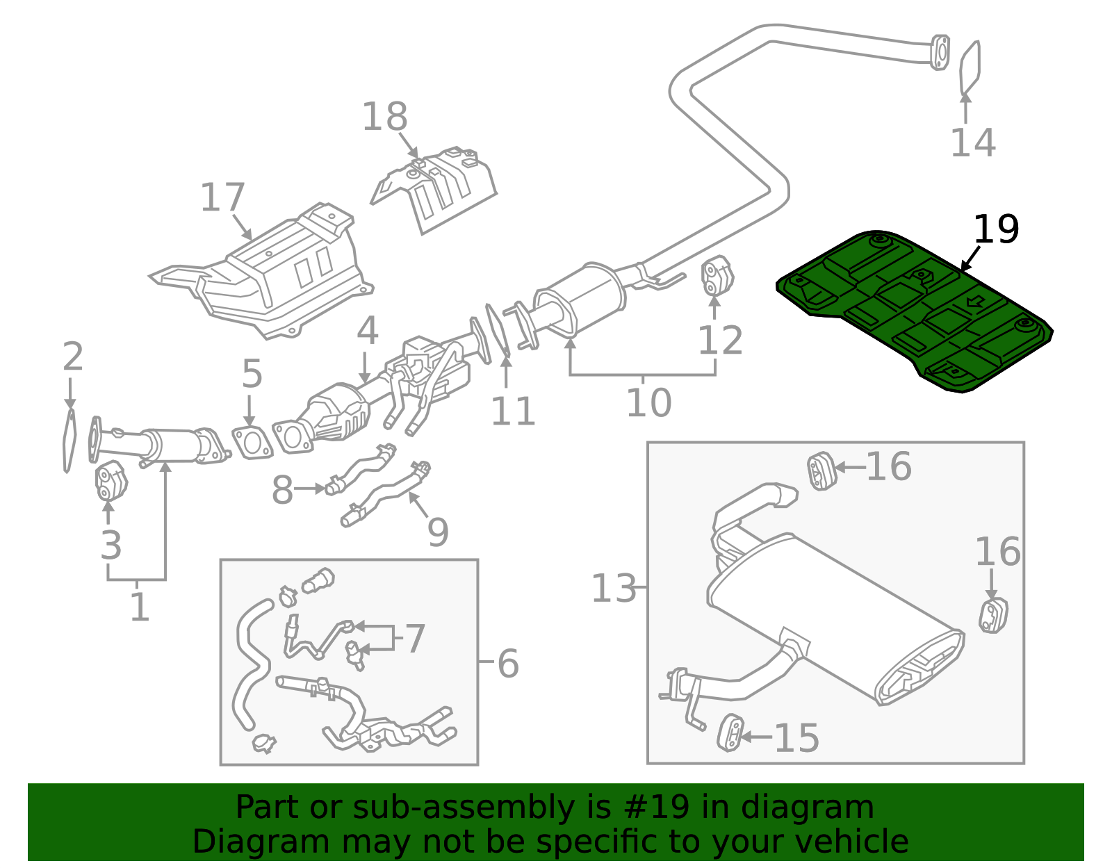 2017-2022 Hyundai Ioniq Heat Shield 28795-G2100 | MotorMotor