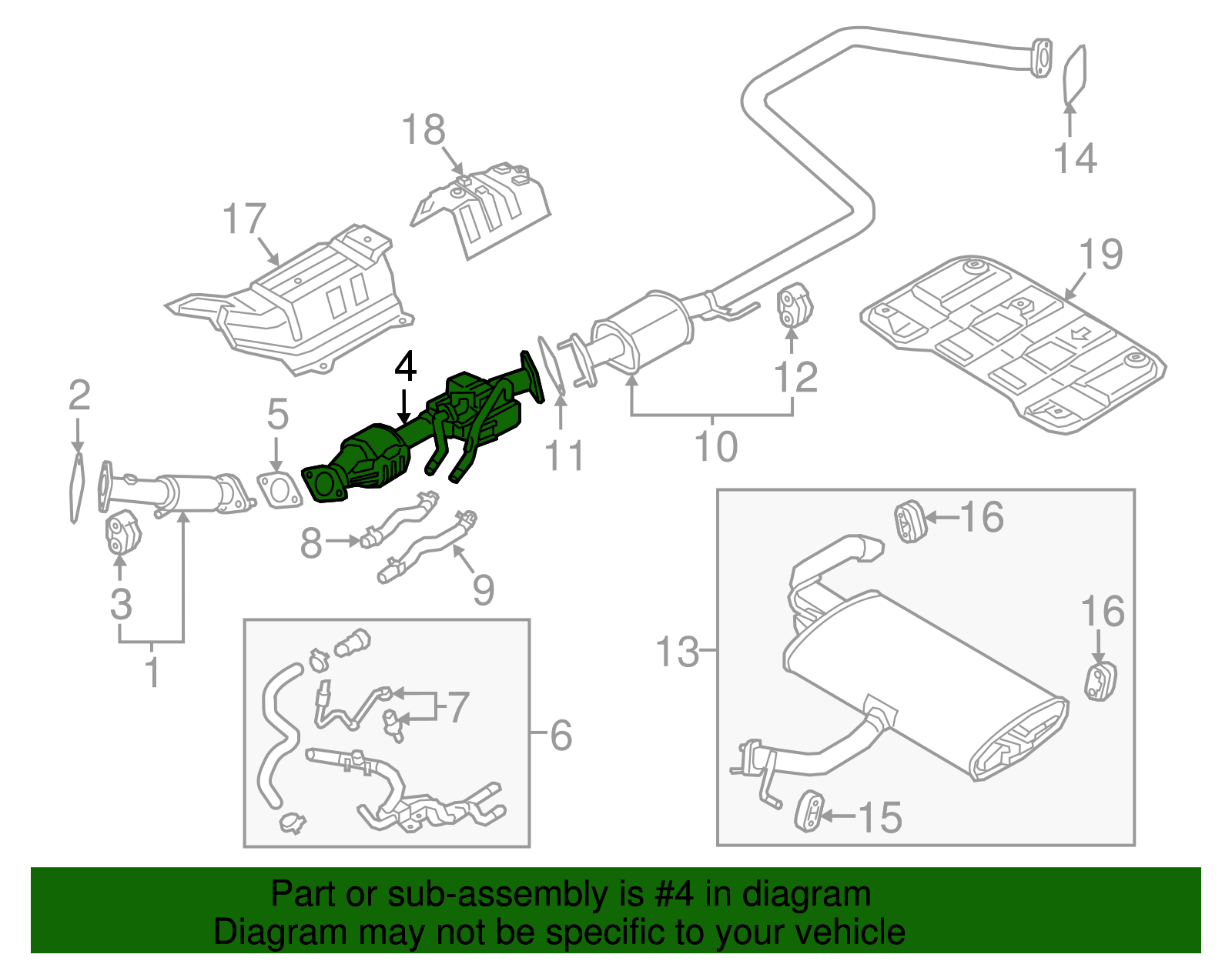 Genuine Catalytic Converter for 2018-2022 Hyundai Ioniq | Part# 28601 ...
