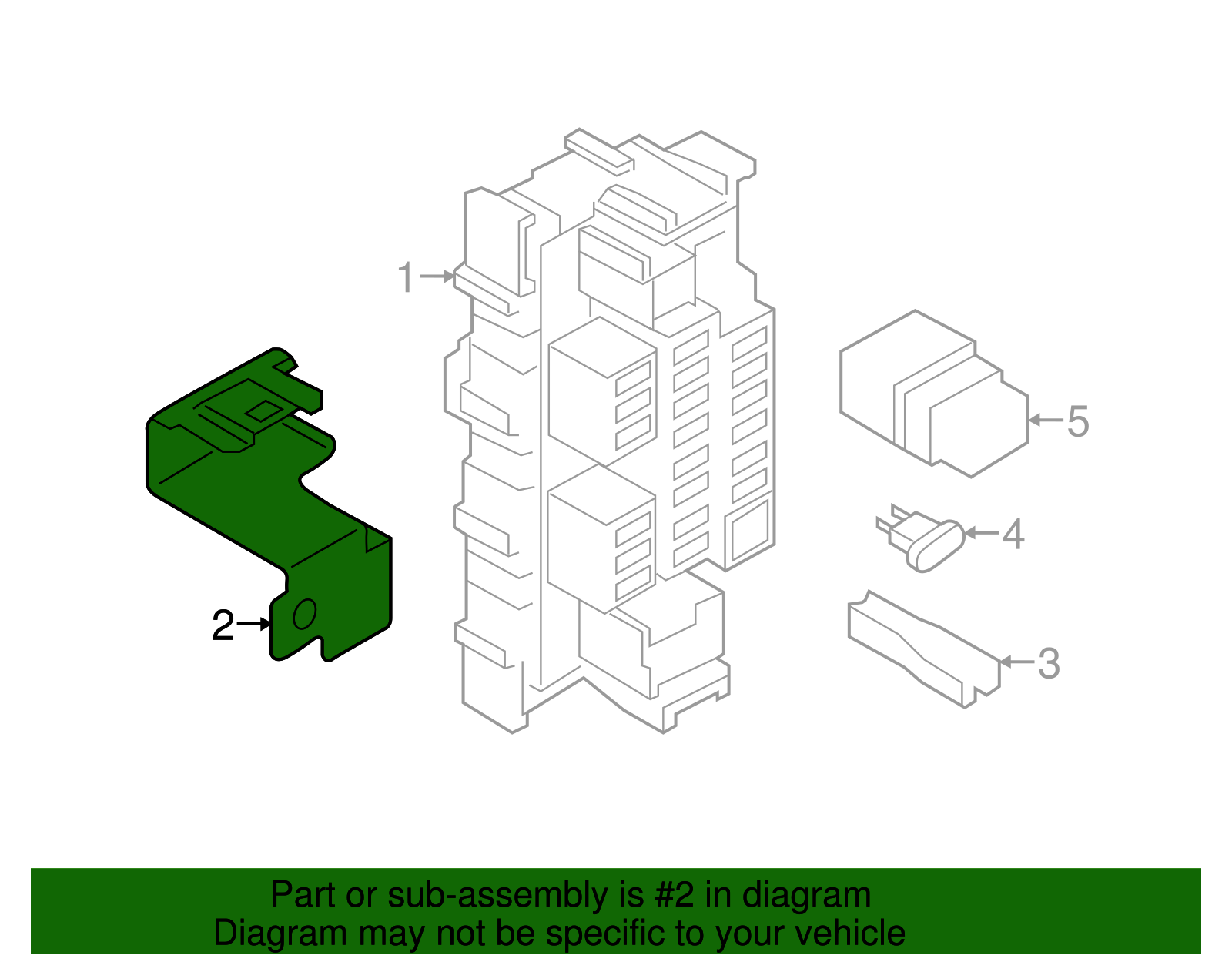 2013-2021 Nissan NV200 Fuse & Relay Box Bracket 24317-3LM4A | Team ...