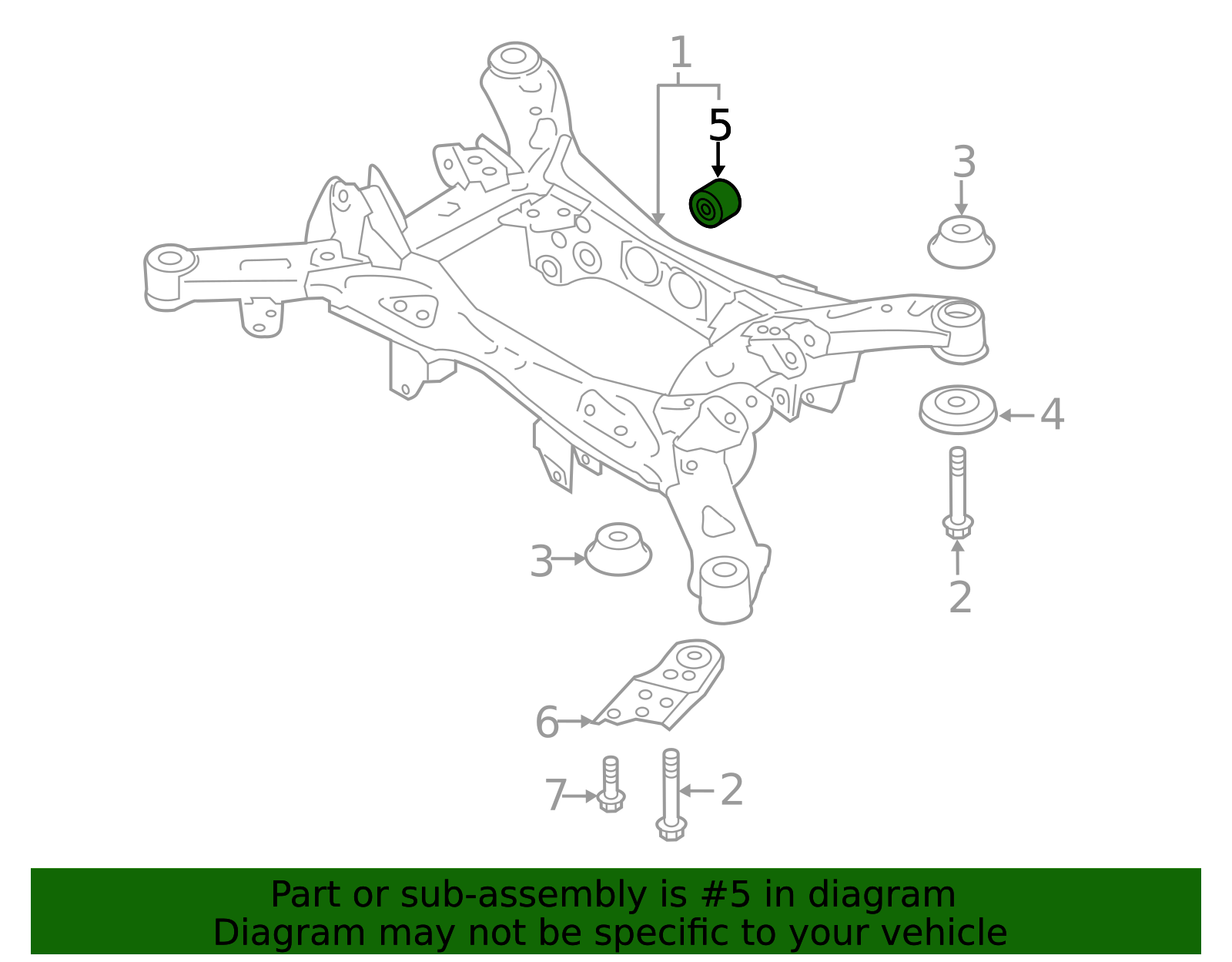 41322AG000 - Suspension Cross-Member Bushing 2008-2025 Subaru | Subaru ...