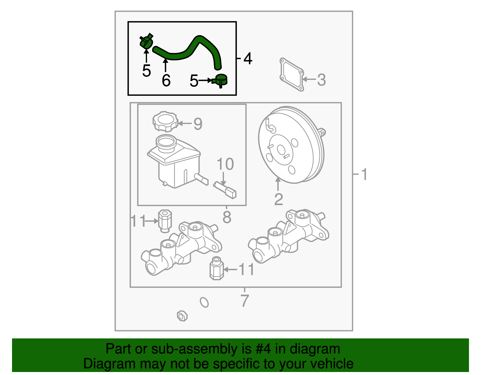 2006-2011 Hyundai Accent Vacuum Hose 59140-1G000 | OEM Parts Online