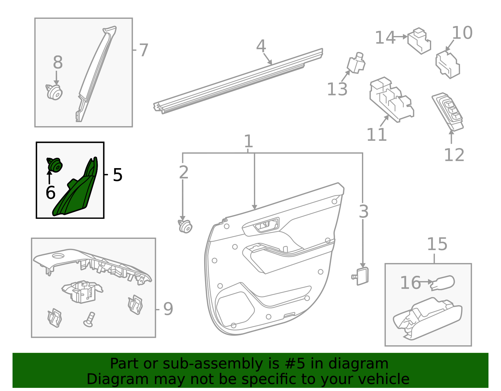 2020-2025 Toyota Highlander 2020-2024 Toyota Highlander - Corner Trim ...