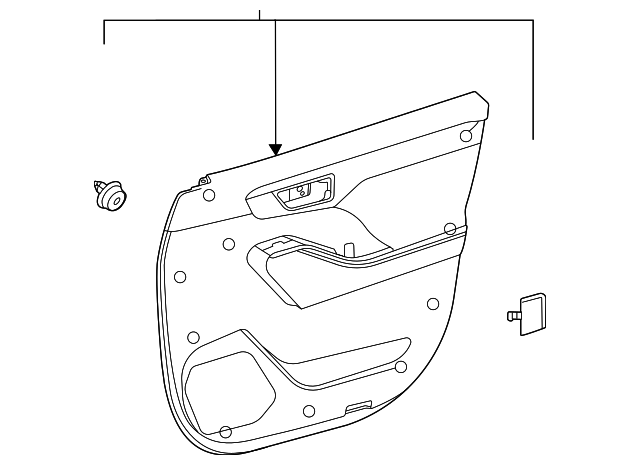 2020-2022 Toyota Highlander Door Trim Panel 67610-0E661-E4 | Toyota ...