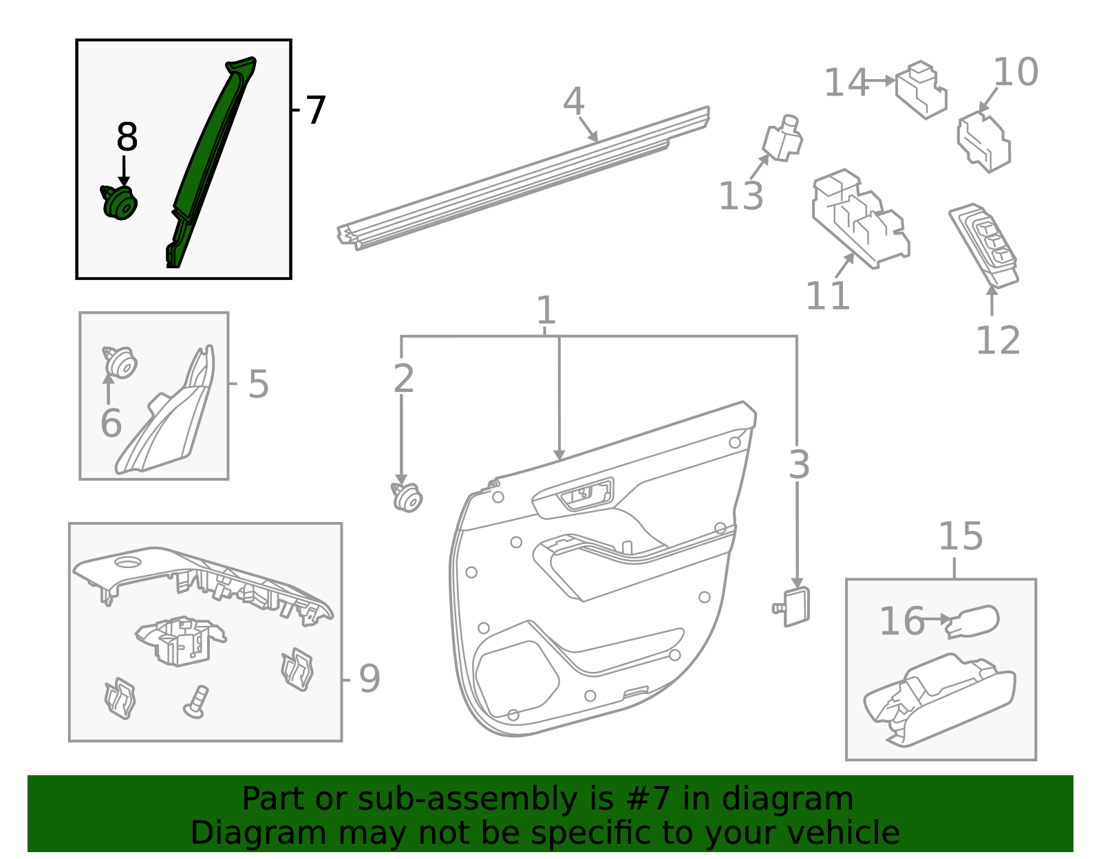 67664-0E070 - High-Quality Door Window Molding for 2020-2025 Toyota ...