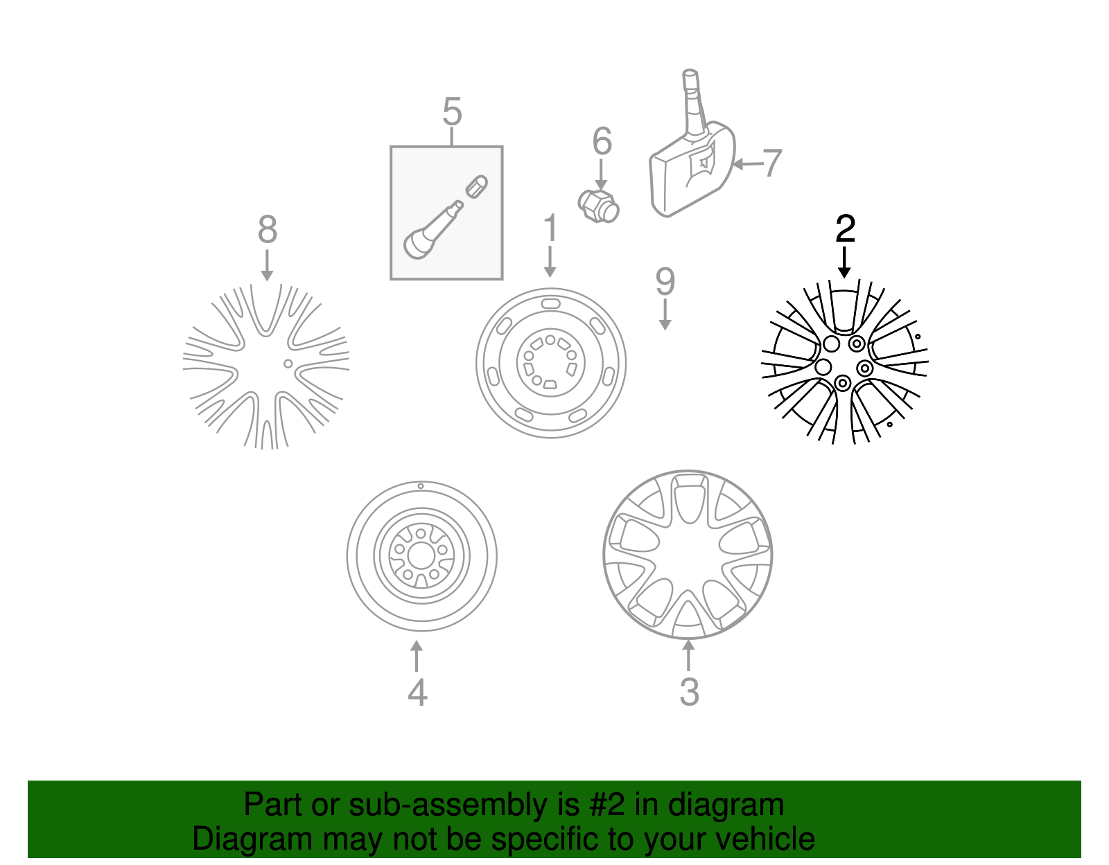 9965-31-7070 - Mazda Wheel, Alloy 2009-2013 Mazda 6 | Performance Auto ...