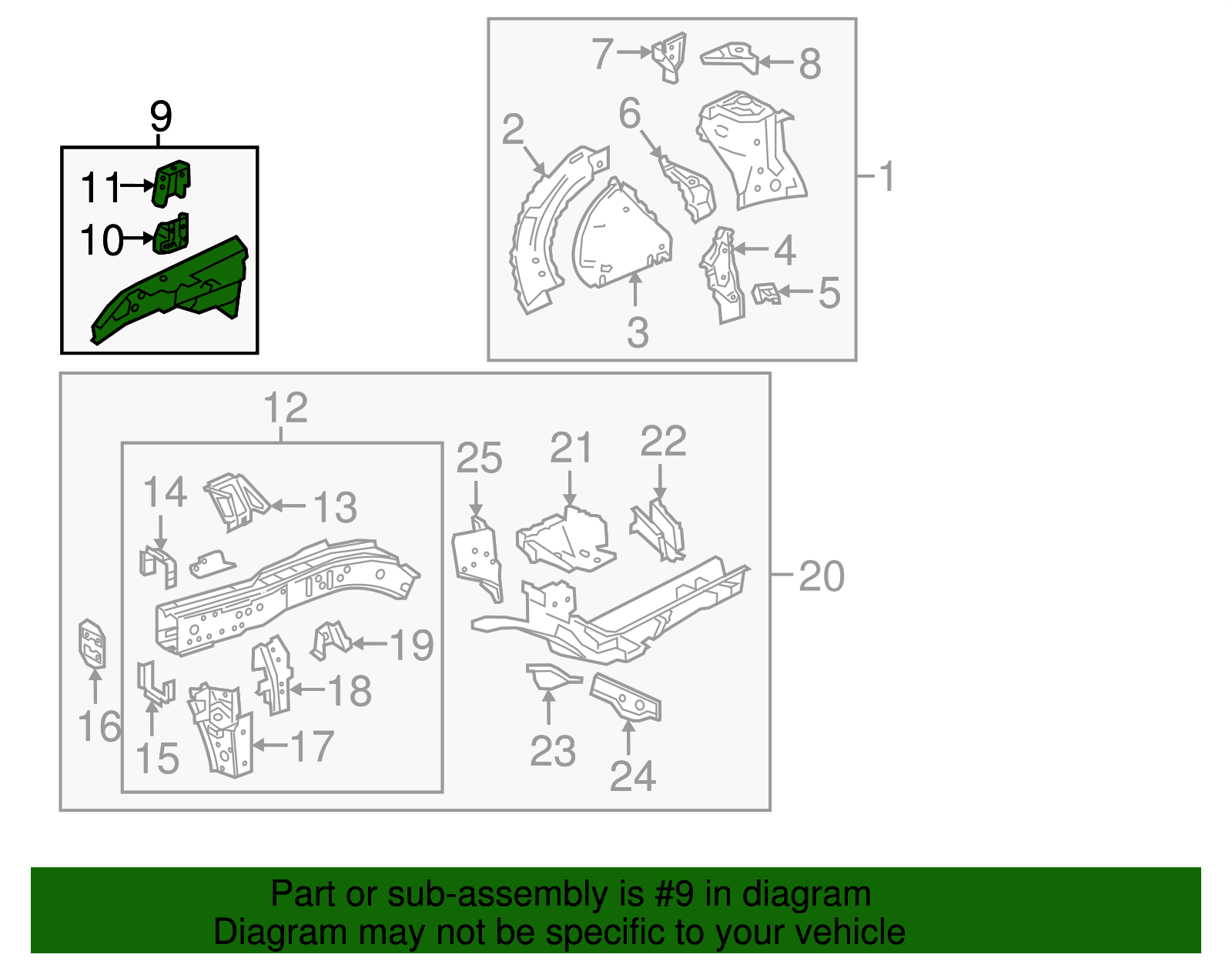 84393442 - 2018-2024 Chevrolet - Passenger Side Front Compartment Upper ...