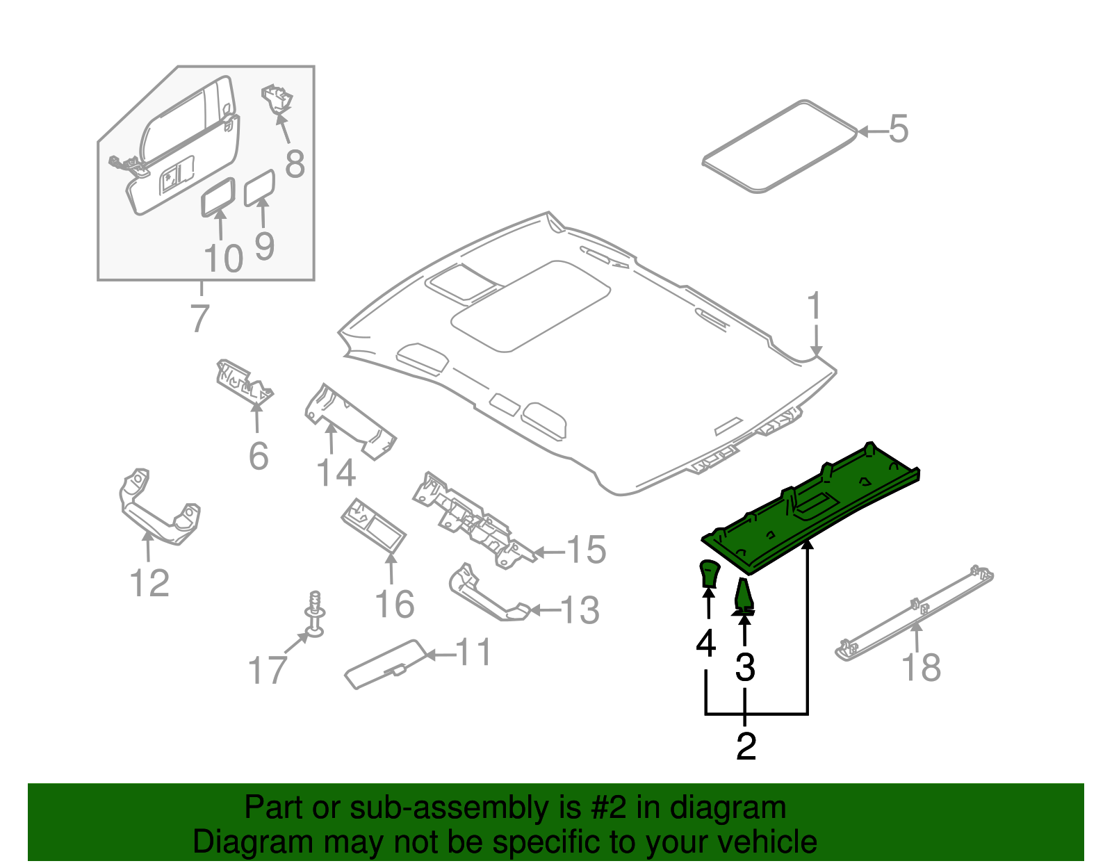 955-555-617-02-K90 - 2003-2010 Porsche Cayenne - Rear Molding 2003-2010 ...
