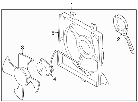 Condenser Fan for 2006 Mitsubishi Lancer | Mitsubishi Parts Warehouse