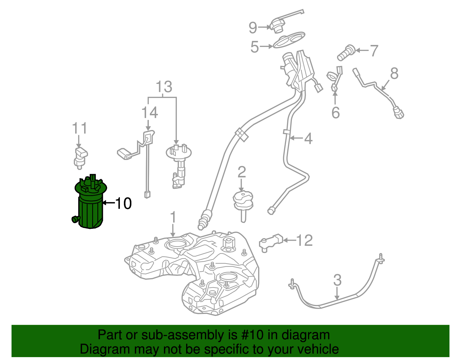 166-470-25-94 - Fuel Pump Assembly 2012-2015 Mercedes-Benz | Mercedes ...