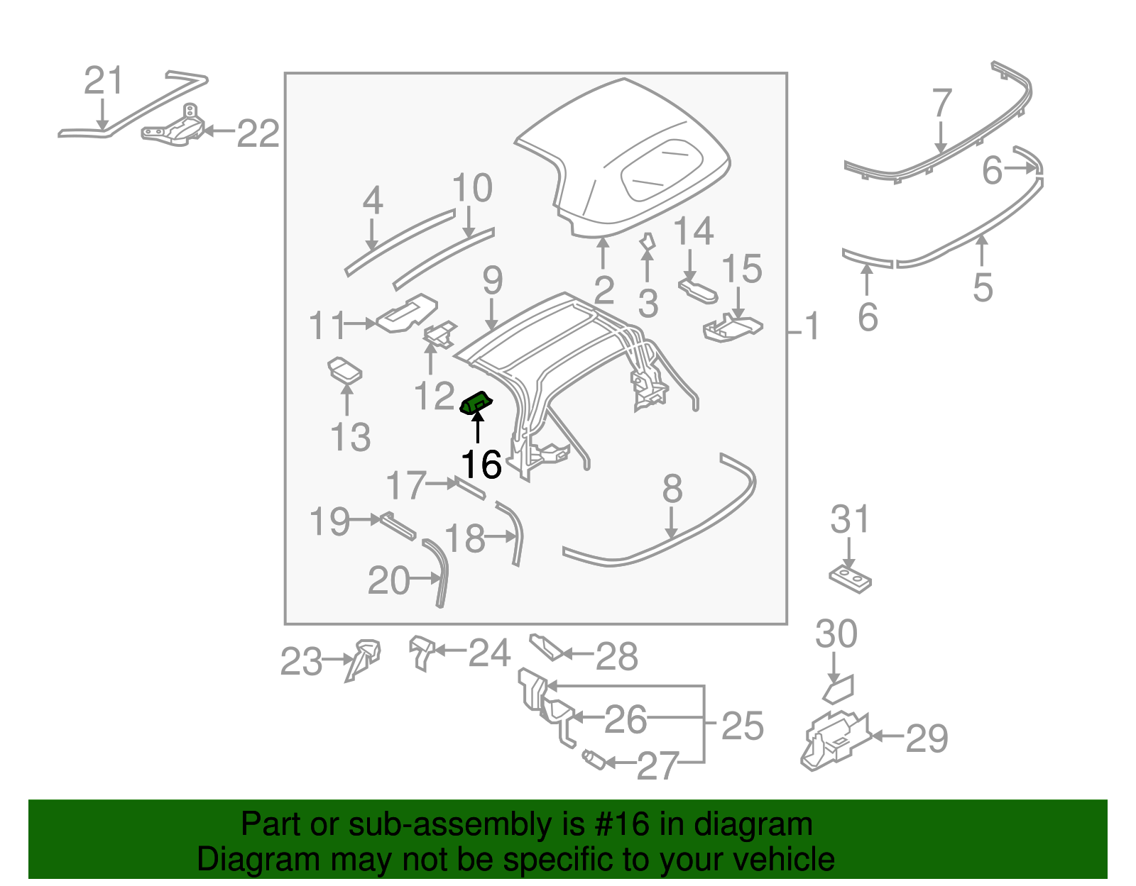2009-2015 Mazda MX-5 Miata Handle NE59-R1-331A | Mazda Parts Deals