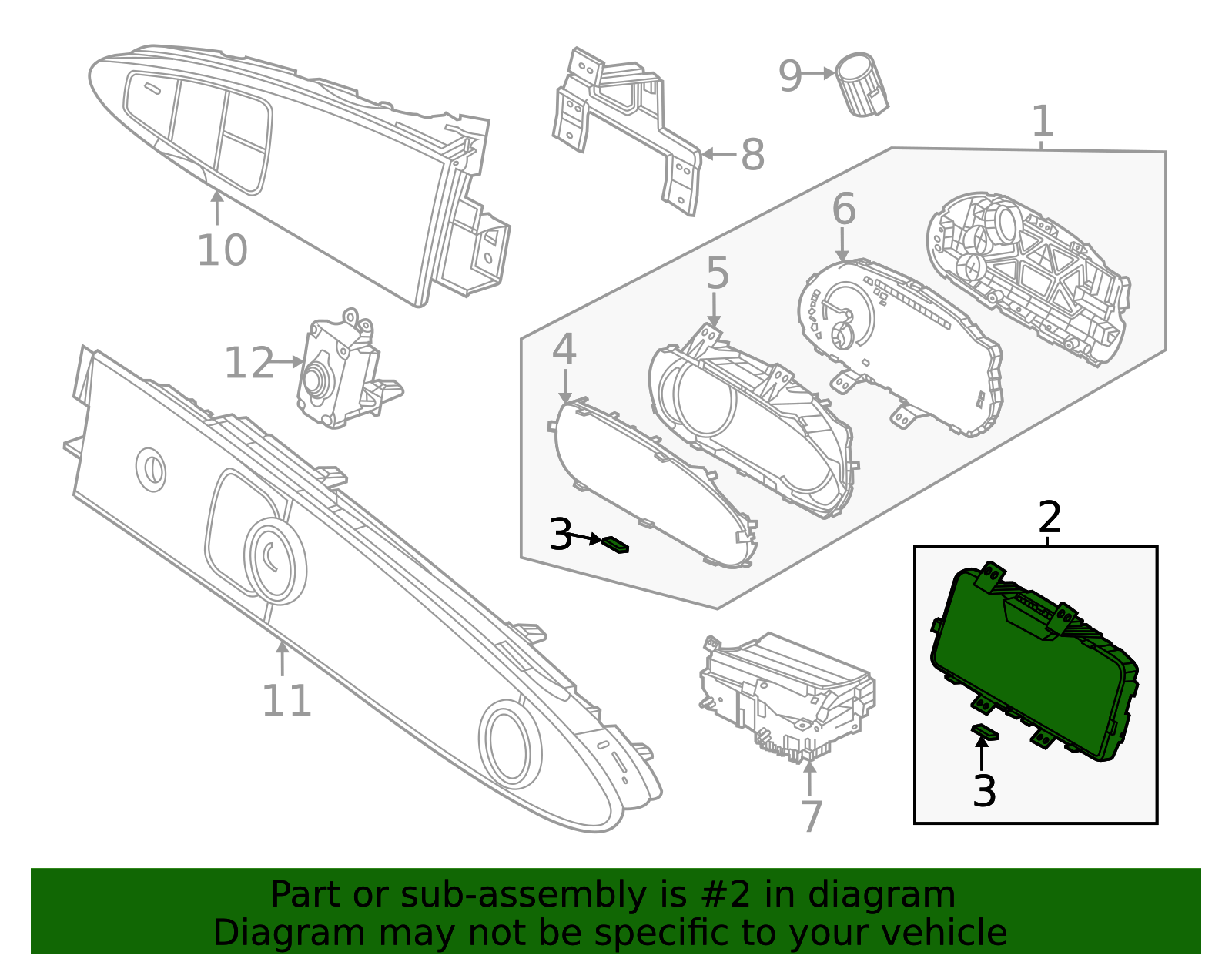 2023-2025 Genesis GV70 Cluster Assembly 94011-AR041 | QuirkParts