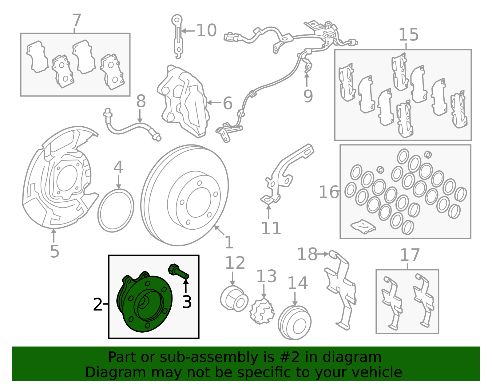2022-2026 Toyota Hub Assembly 43550-0C010 | OEM Parts Online