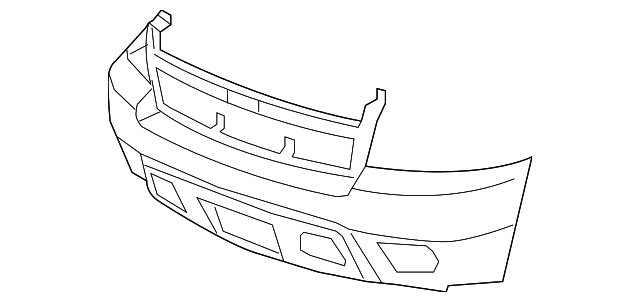 2007-2014 Chevrolet Front Bumper Cover With Round Fog Lamps 25814570 GM ...