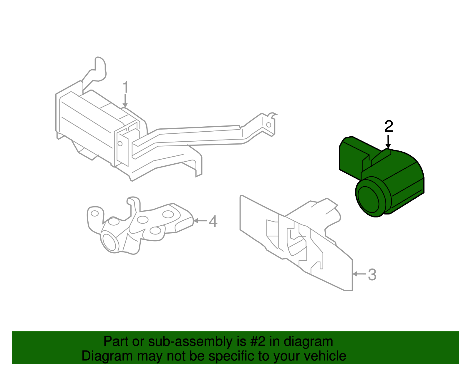 2016 Infiniti QX50 Park Sensor 28438-4BA0B | OEM Parts Online