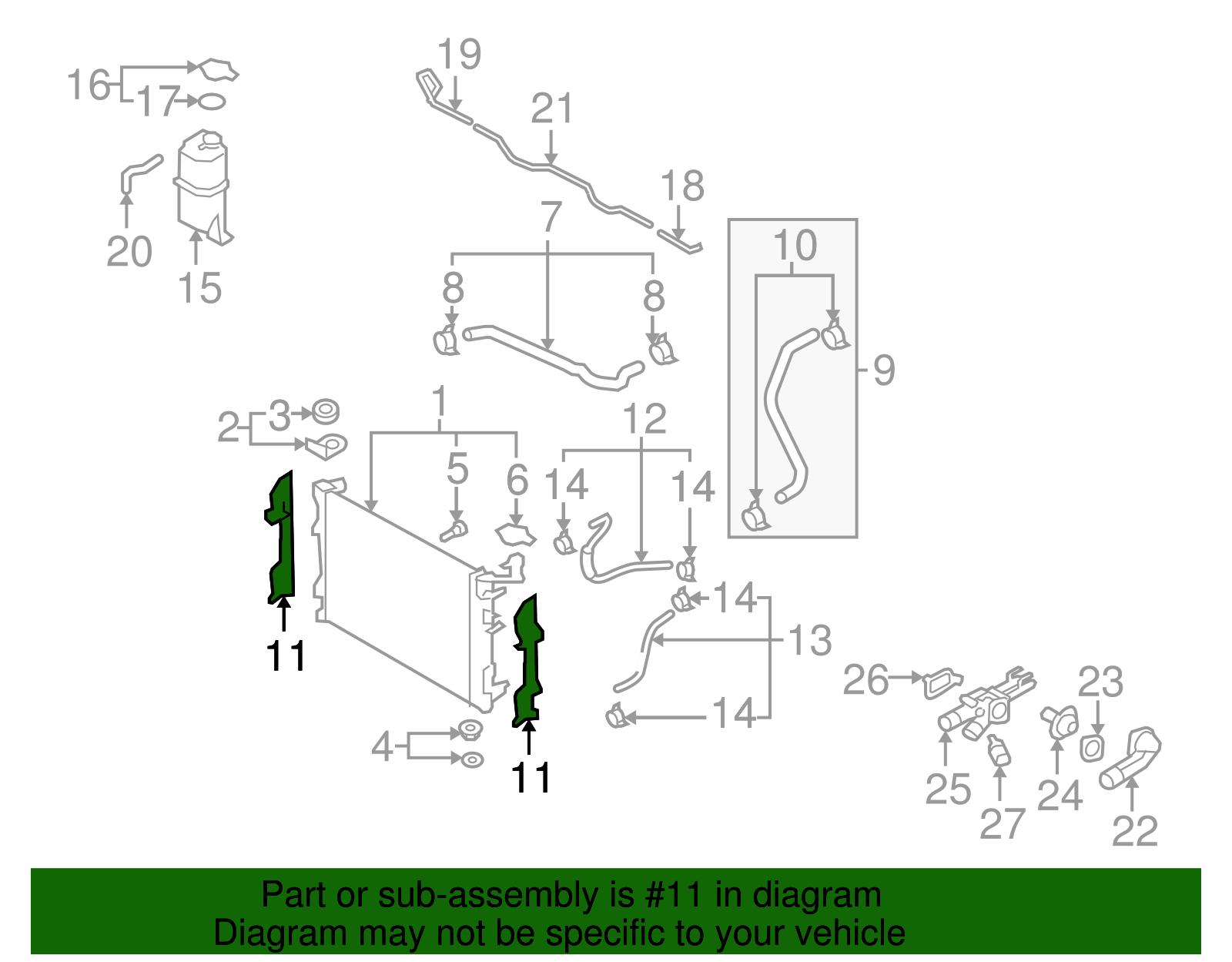 Hyundai - 29136-2H000 - Air Shield - 2007-2010 Hyundai Elantra | OEM ...