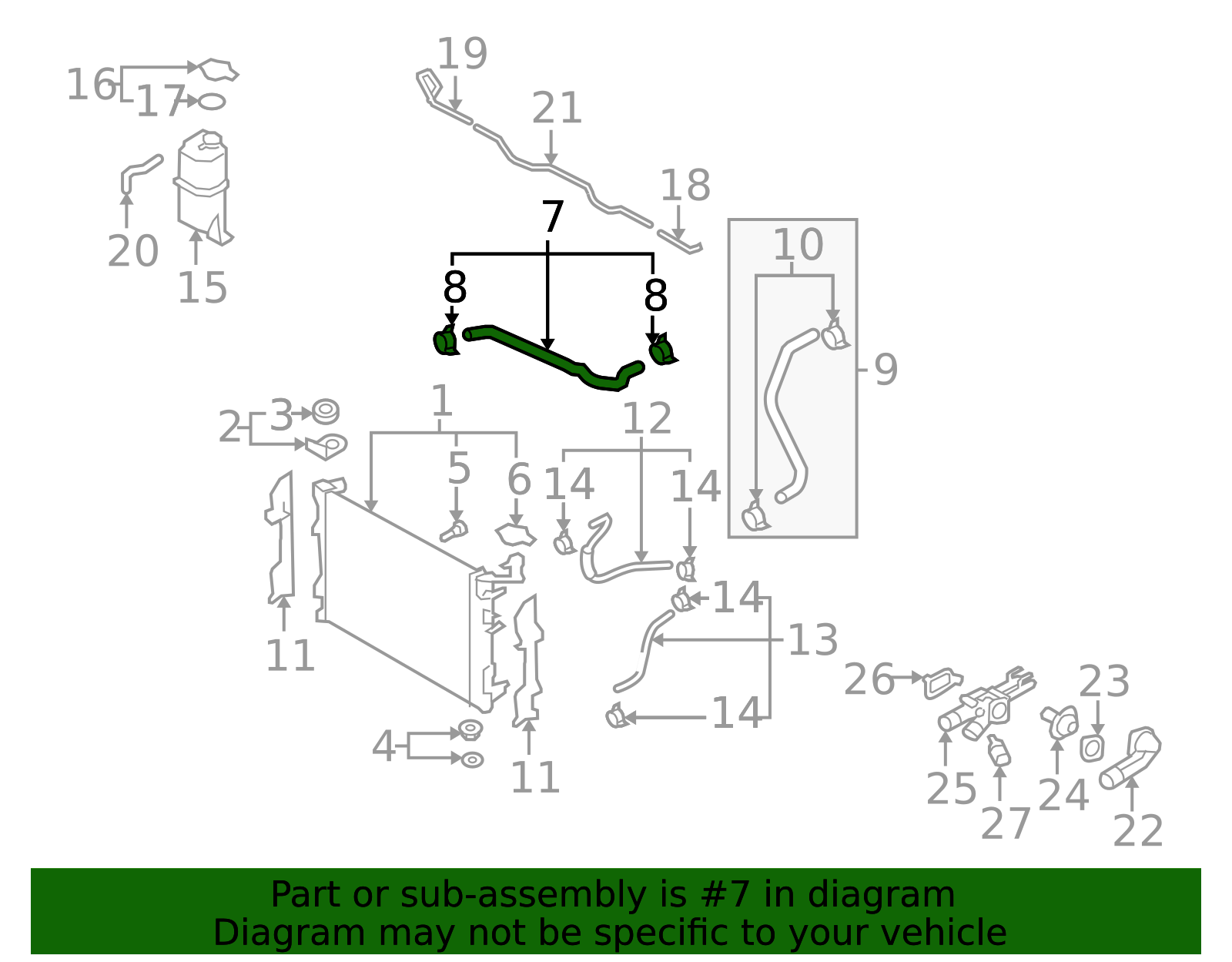 Radiator Hose 25414-2H100 - Dependable OEM Engine Cooling | AutoNation ...