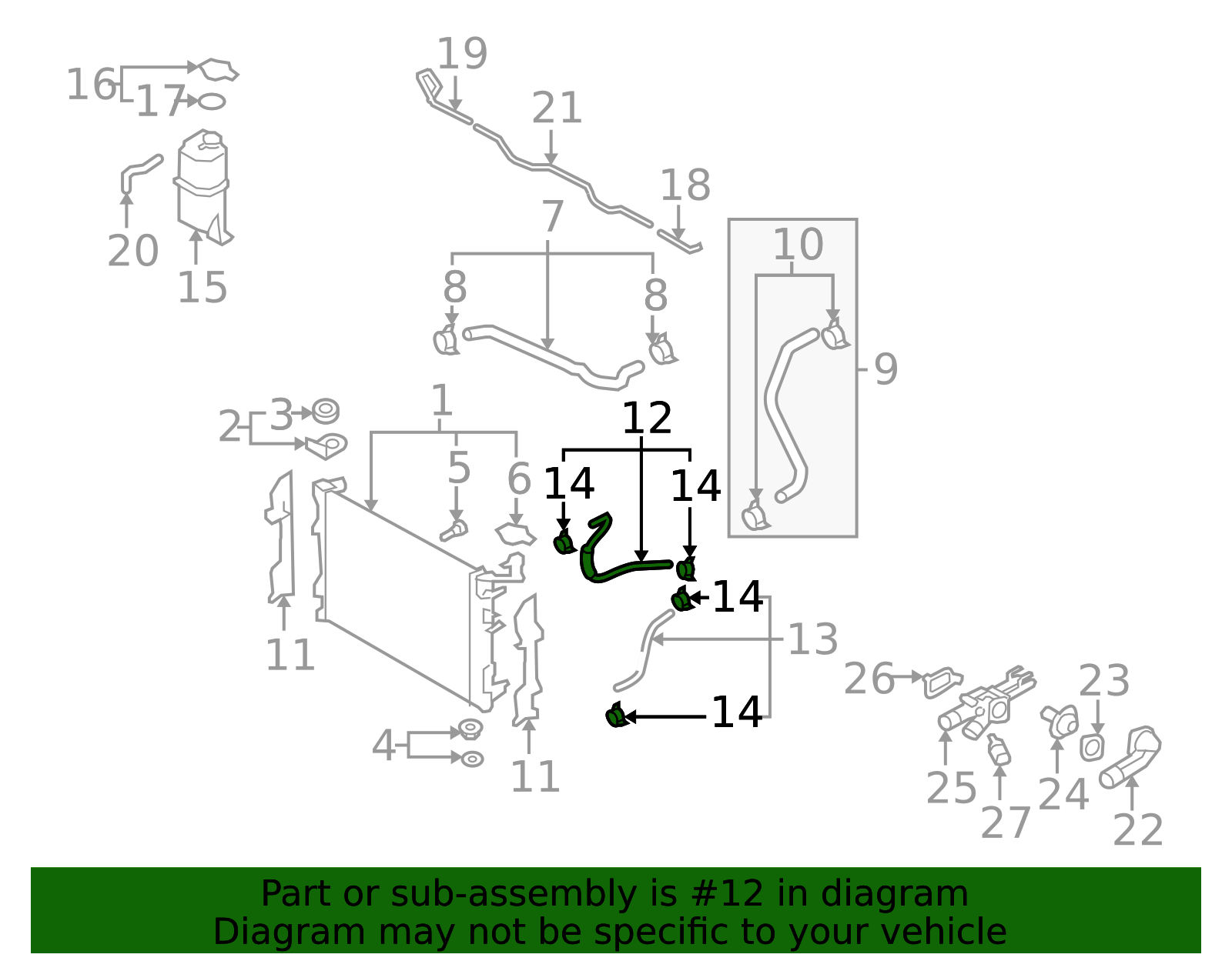 25420-2H110 - High-Quality Engine Oil Cooler Line for AutoNation Parts