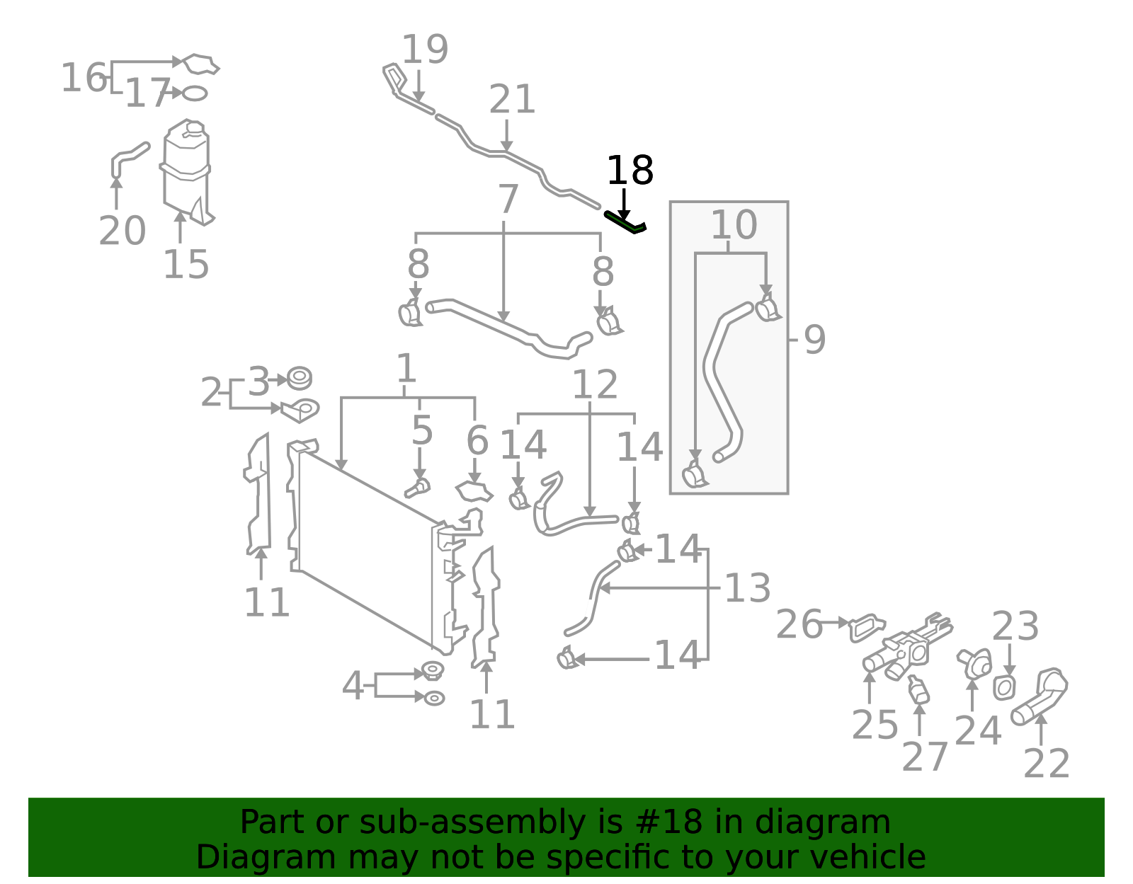 Hyundai - 25451-2H010 - Overflow Hose - 2007-2010 Hyundai Elantra | OEM ...
