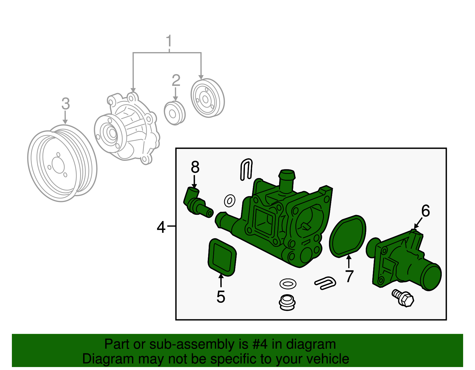 2011-2018 Chevrolet Thermostat Housing 25199824 GM | GMPartsDirect.com
