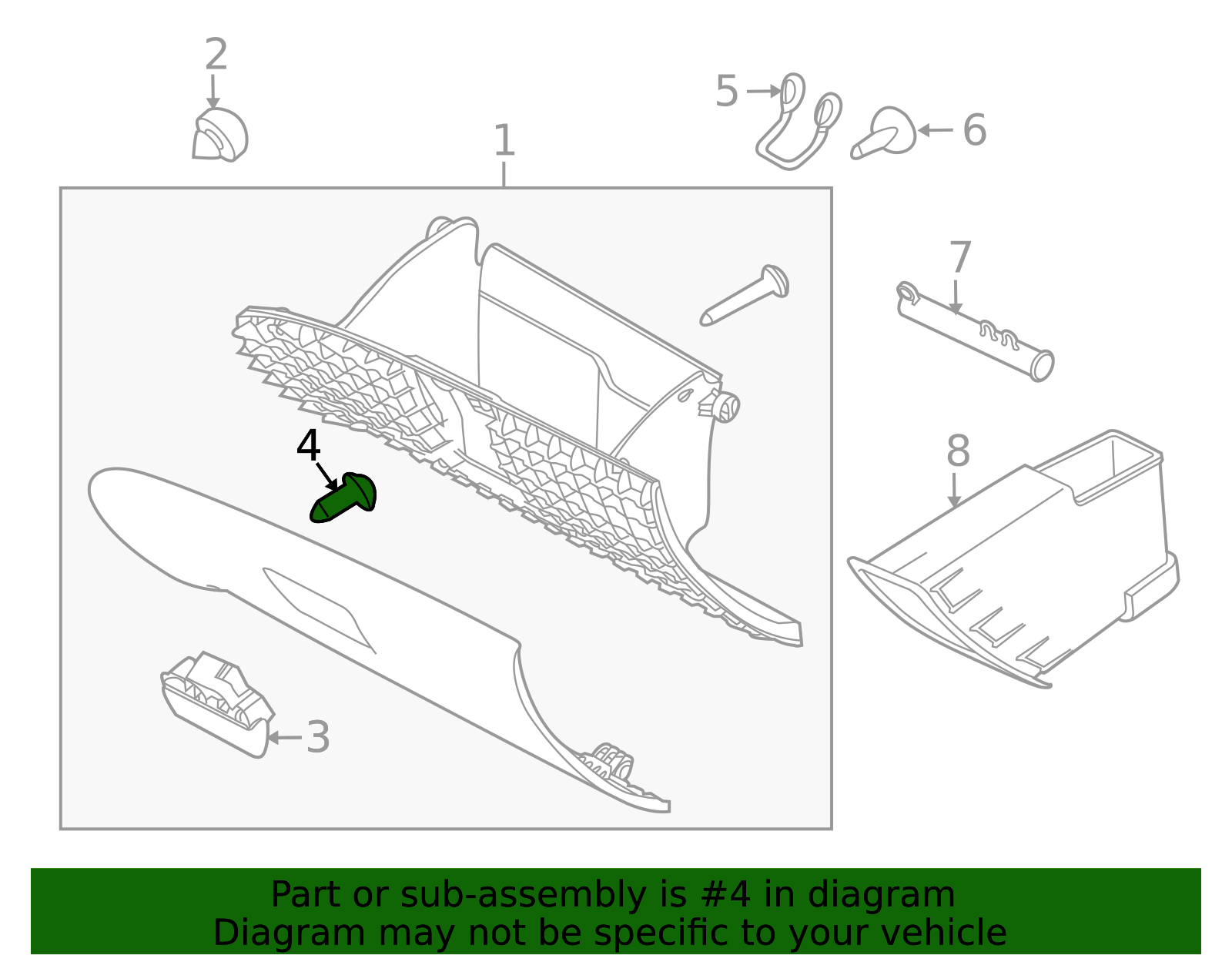 2010-2020 Ford Fender Ledge Cover Screw -W506942-S424 | TascaParts.com